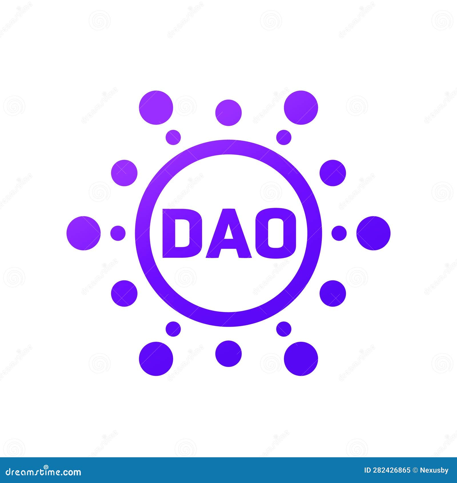 Distributed Autonomous Organization Concept - 3D Illustration Stock ...