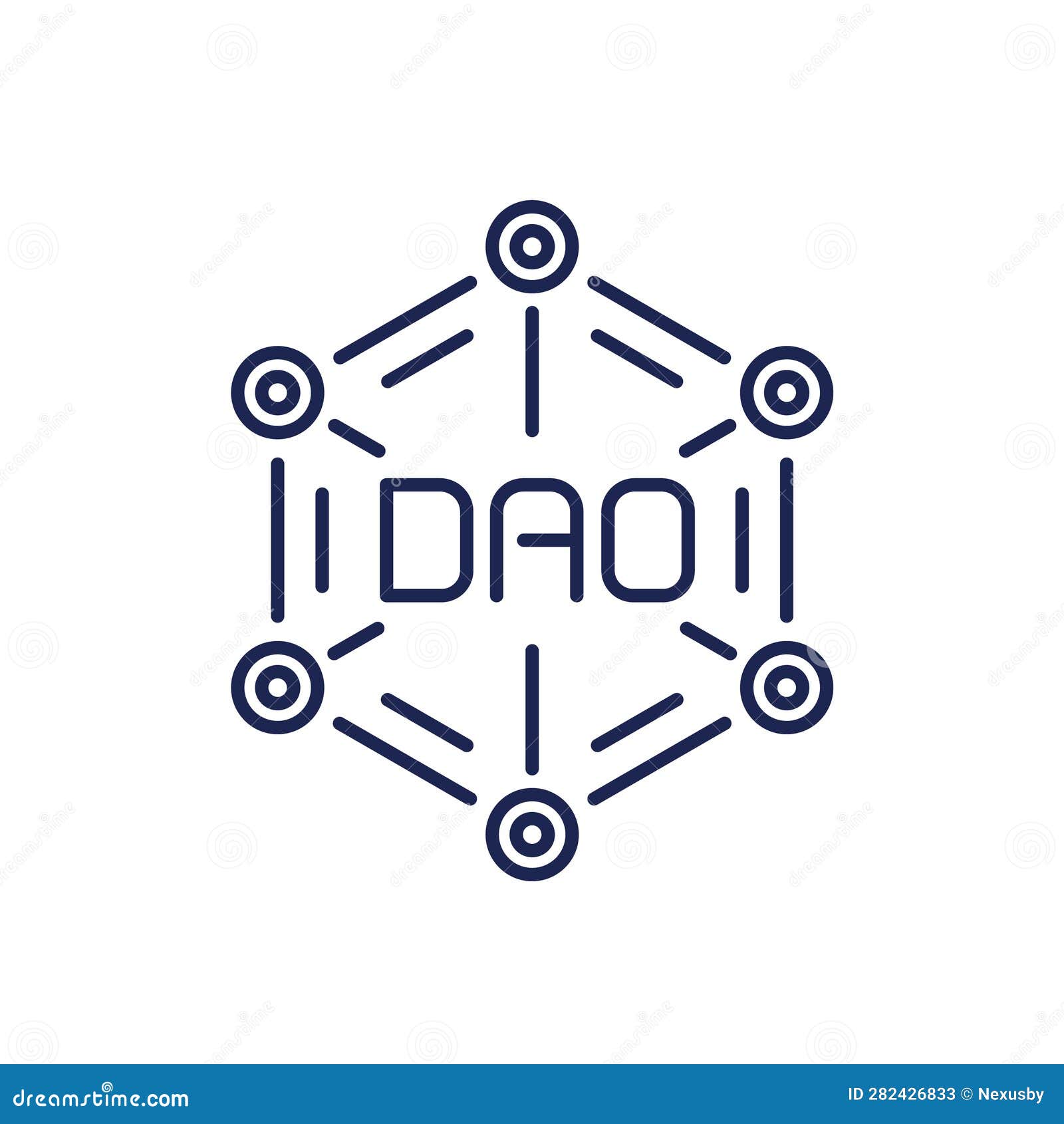 Distributed Autonomous Organization Concept - 3D Illustration Stock ...