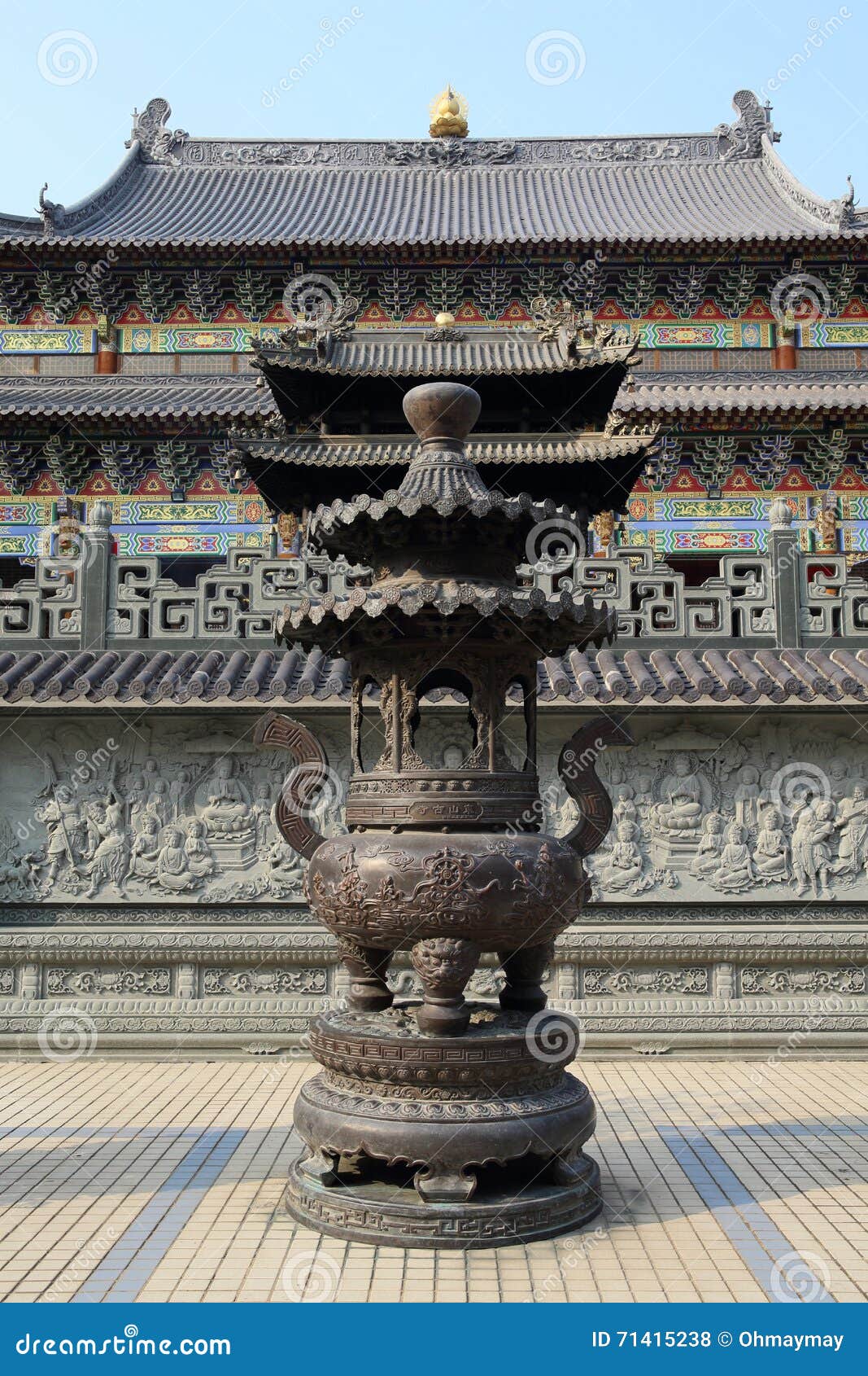 Dapeng Dongshan Temple stock photo. Image of temple, pavilion - 71415238