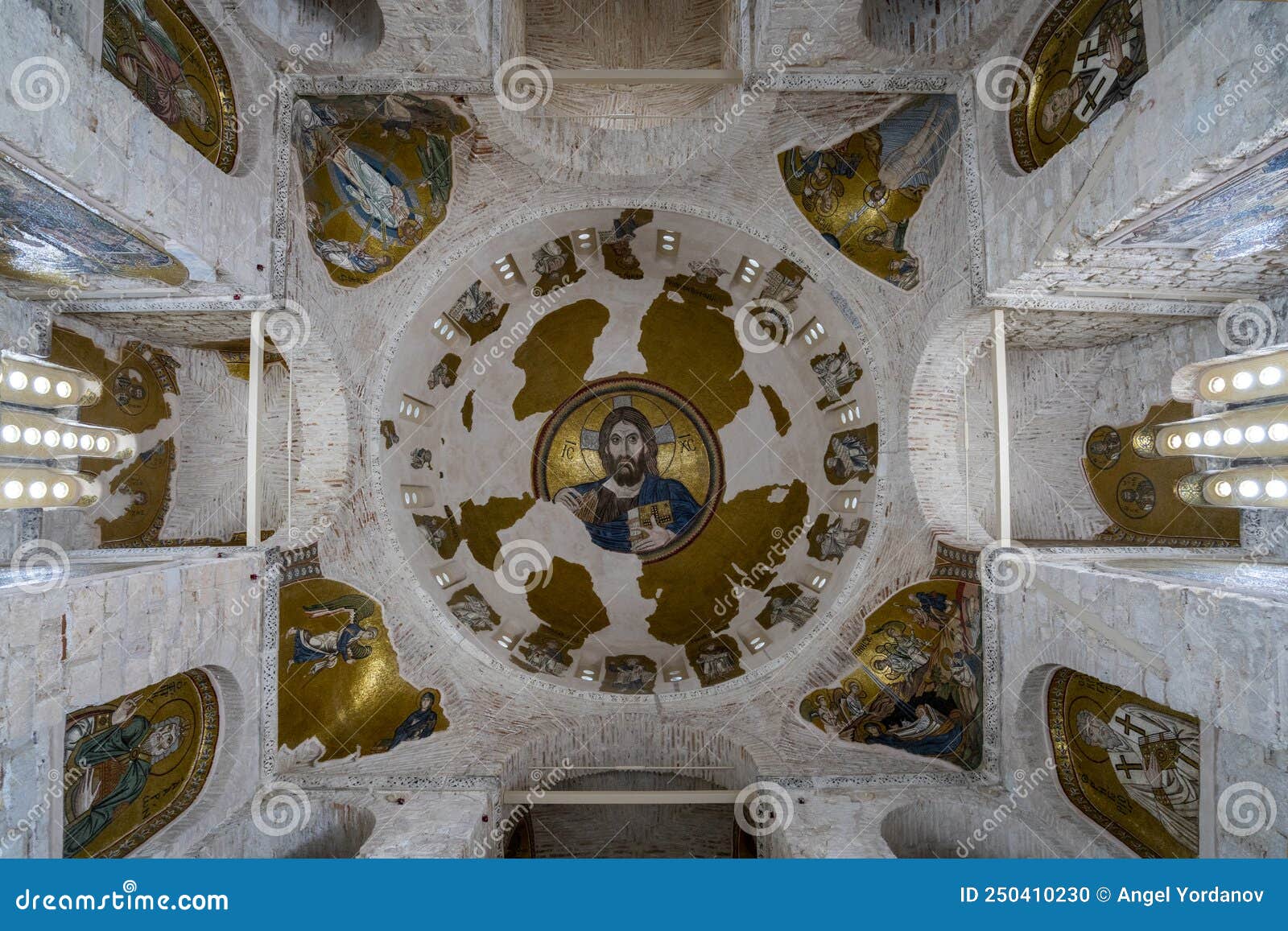 Daphni monastery, Greece stock photo. Image of athens - 250410230