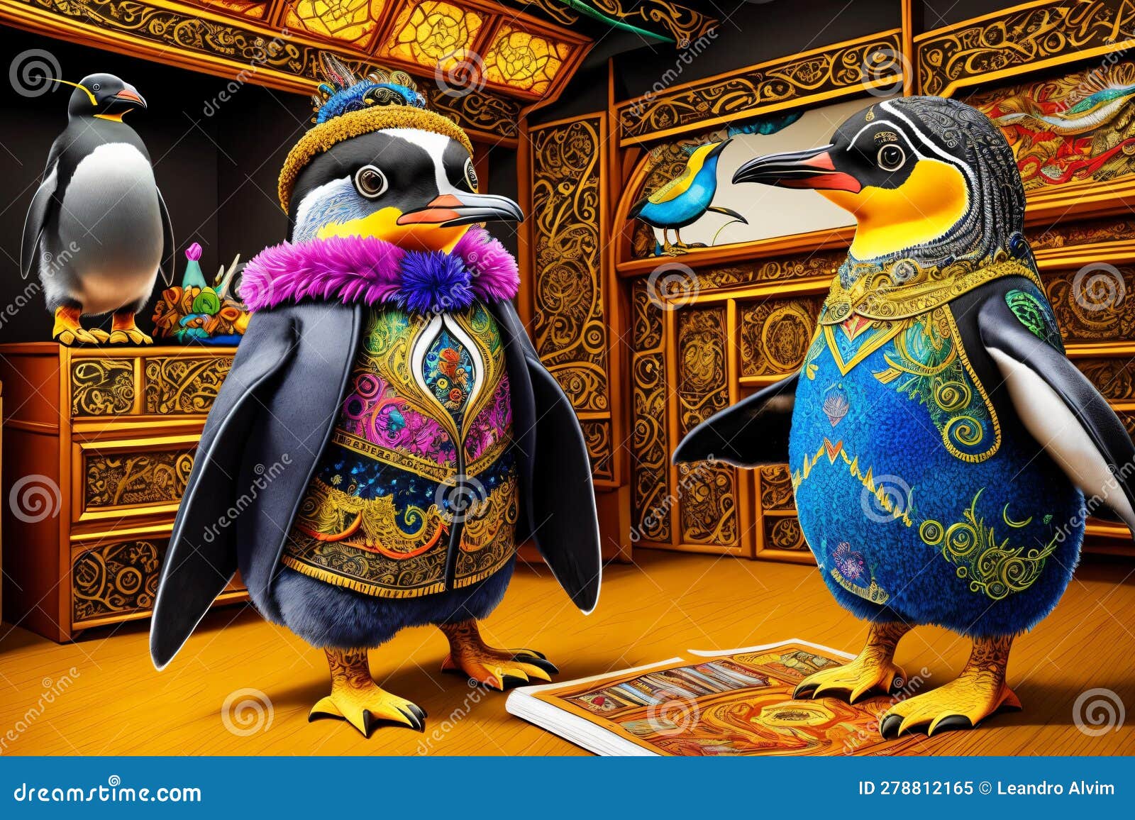 Surreal Hybrid Creature, Half Tiger, Half Man In Mythologie, Wearing A ...