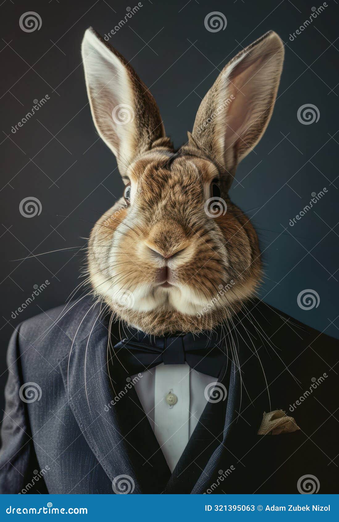 Dapper Rabbit In Formal Attire Royalty-Free Stock Photography ...