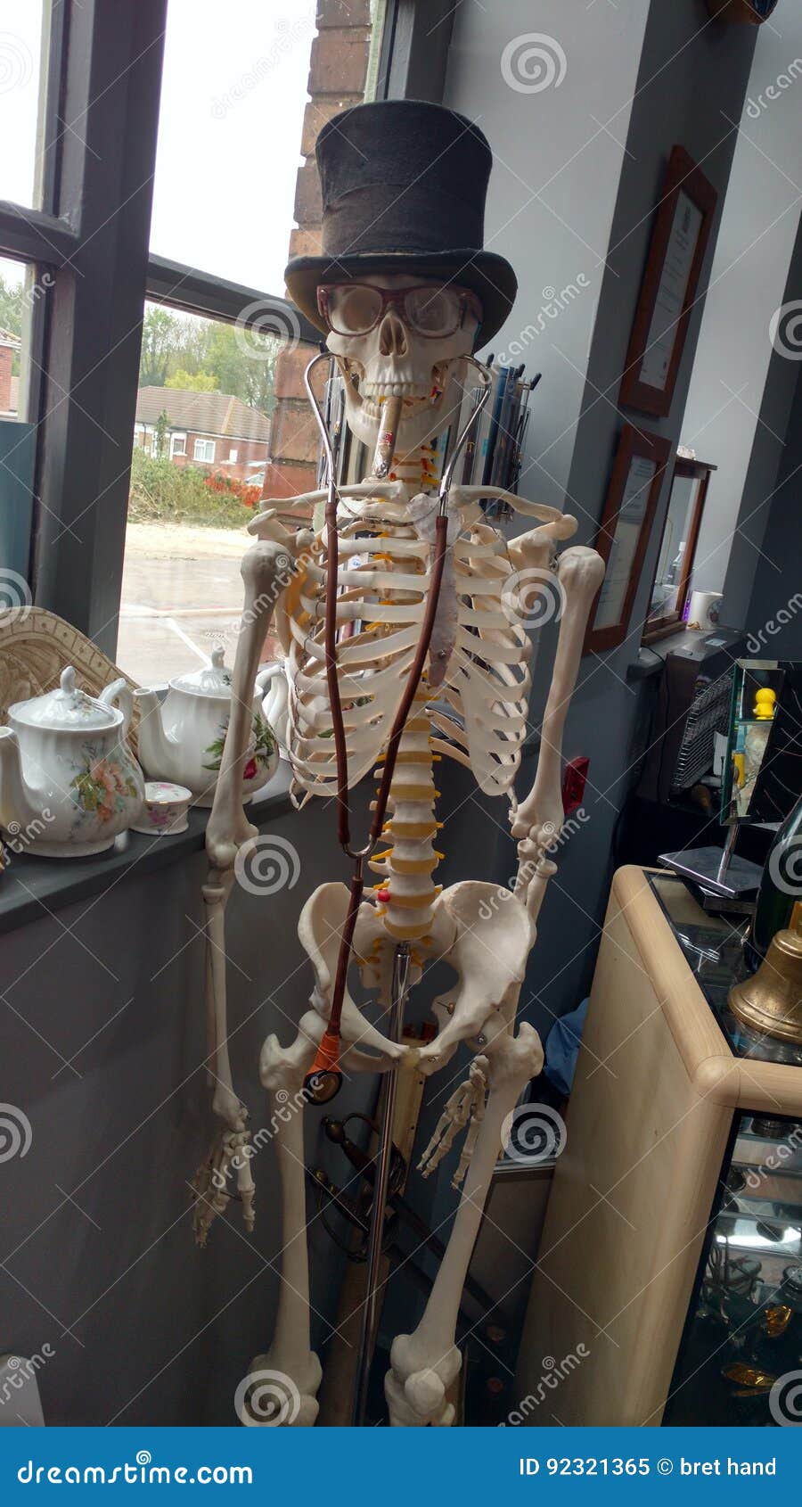 Dapper Skeleton stock image. Image of skeleton, geezer - 92321365