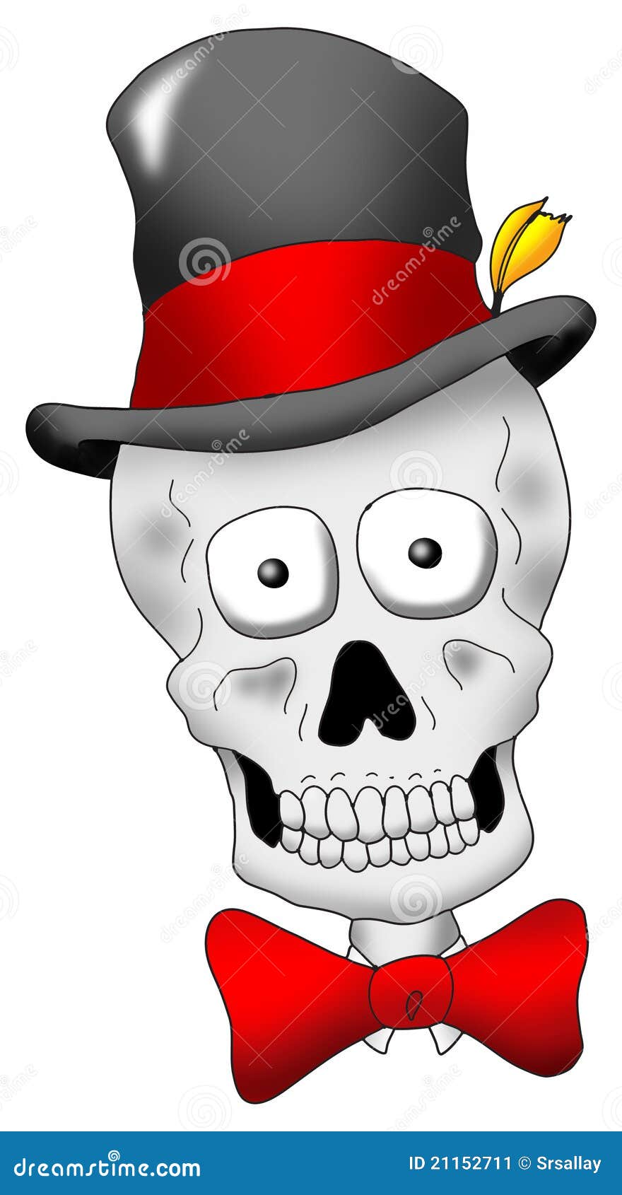 Dapper Skull stock illustration. Illustration of skeleton - 21152711