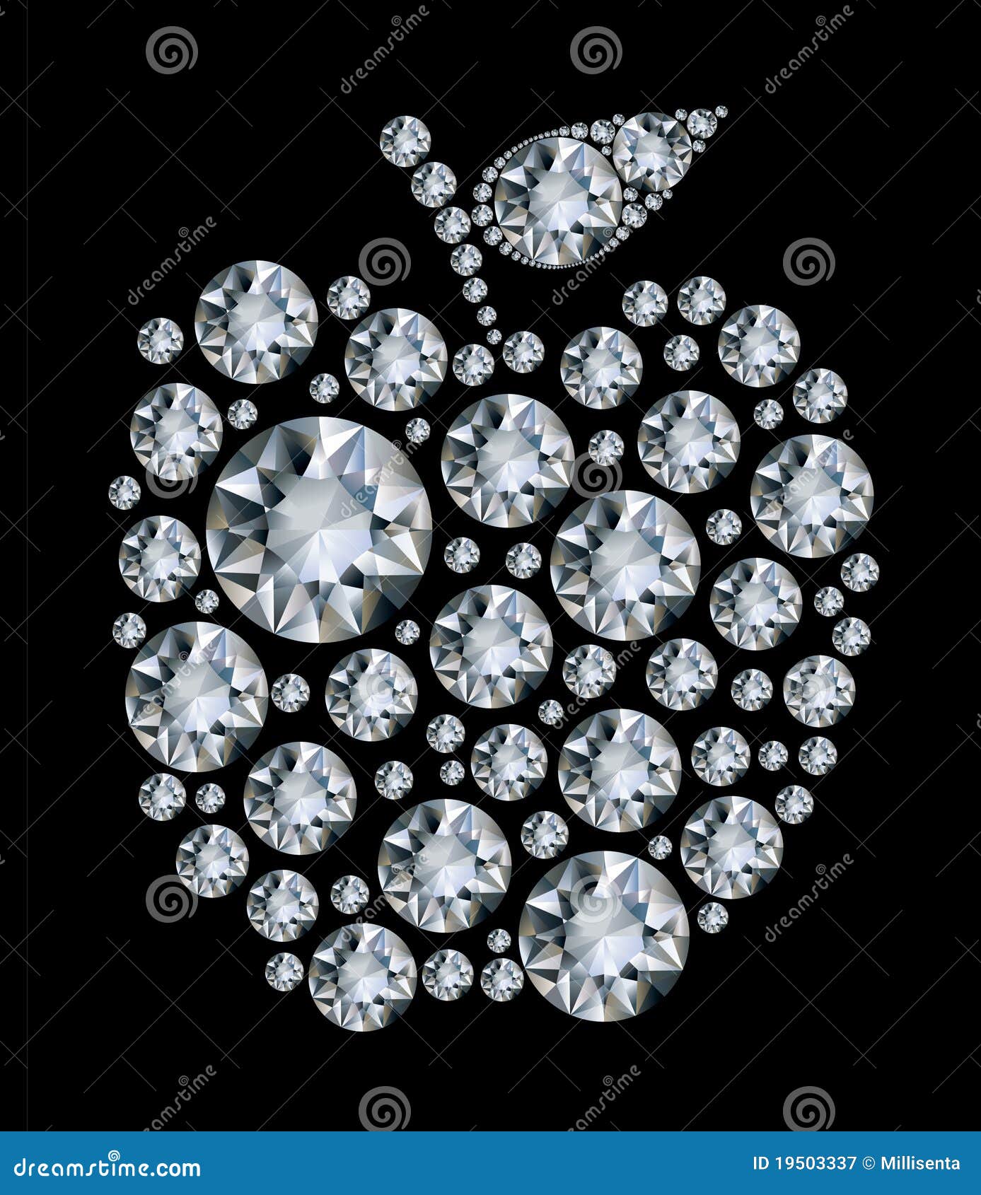 Diamond Apple Stock Illustrations – 747 Diamond Apple Stock ...