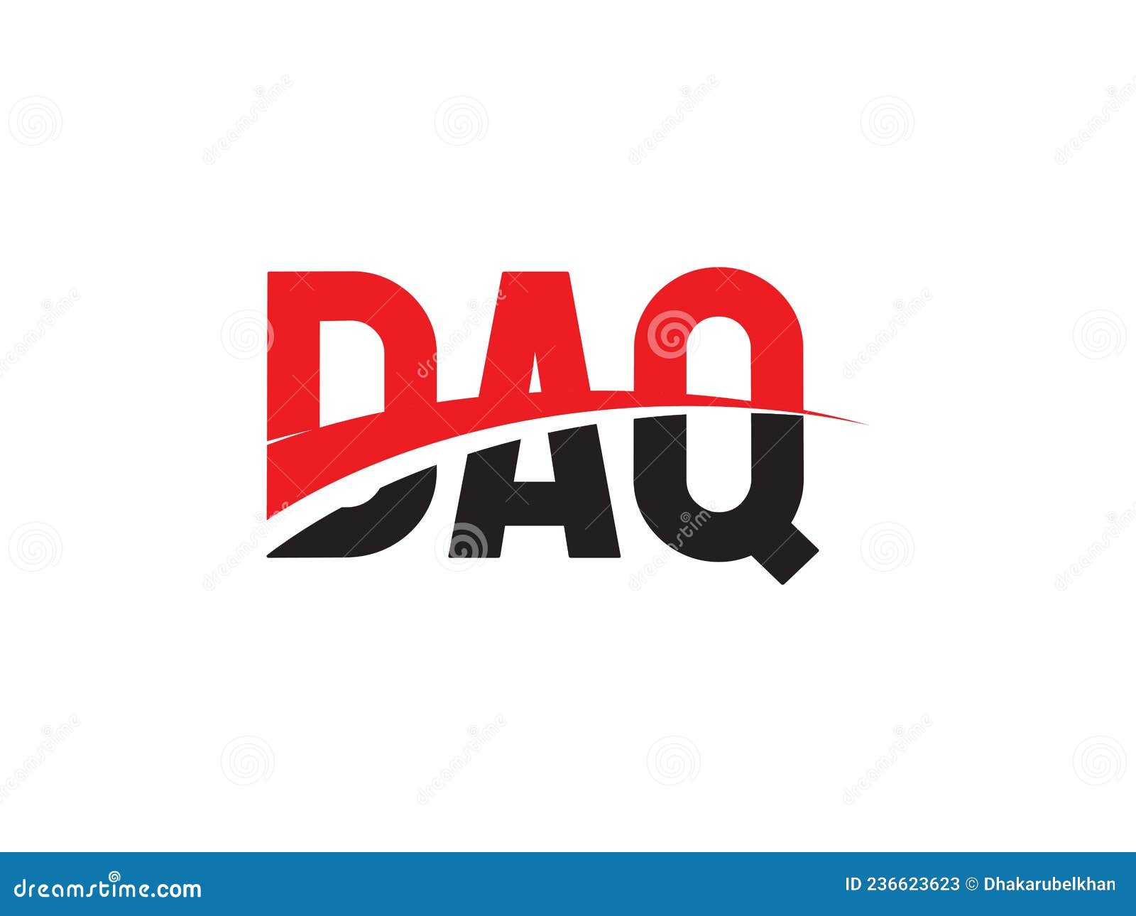DAQ Letter Initial Logo Design Vector Illustration Stock Vector ...