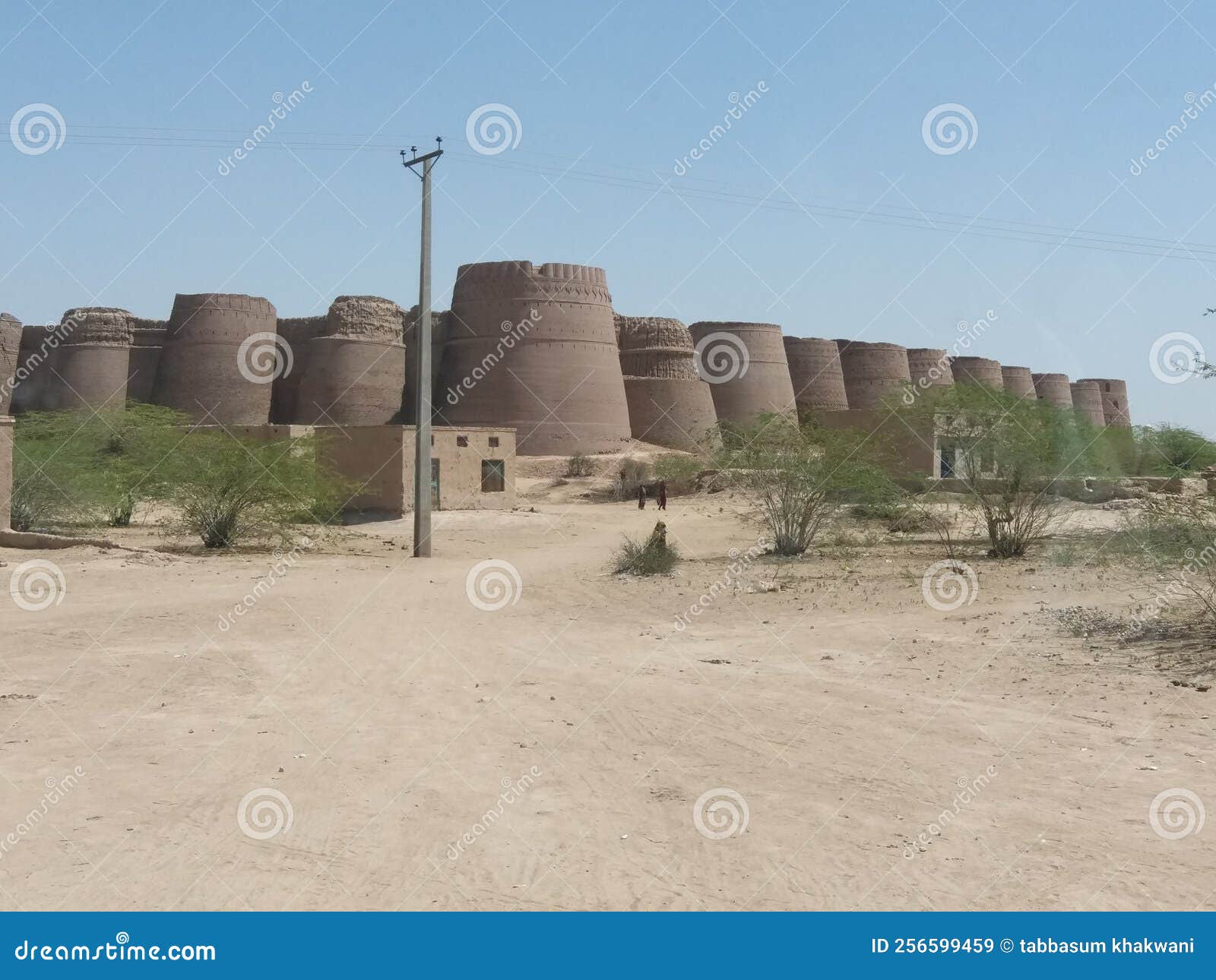 Darawar tomb in desert stock image. Image of history - 256599459