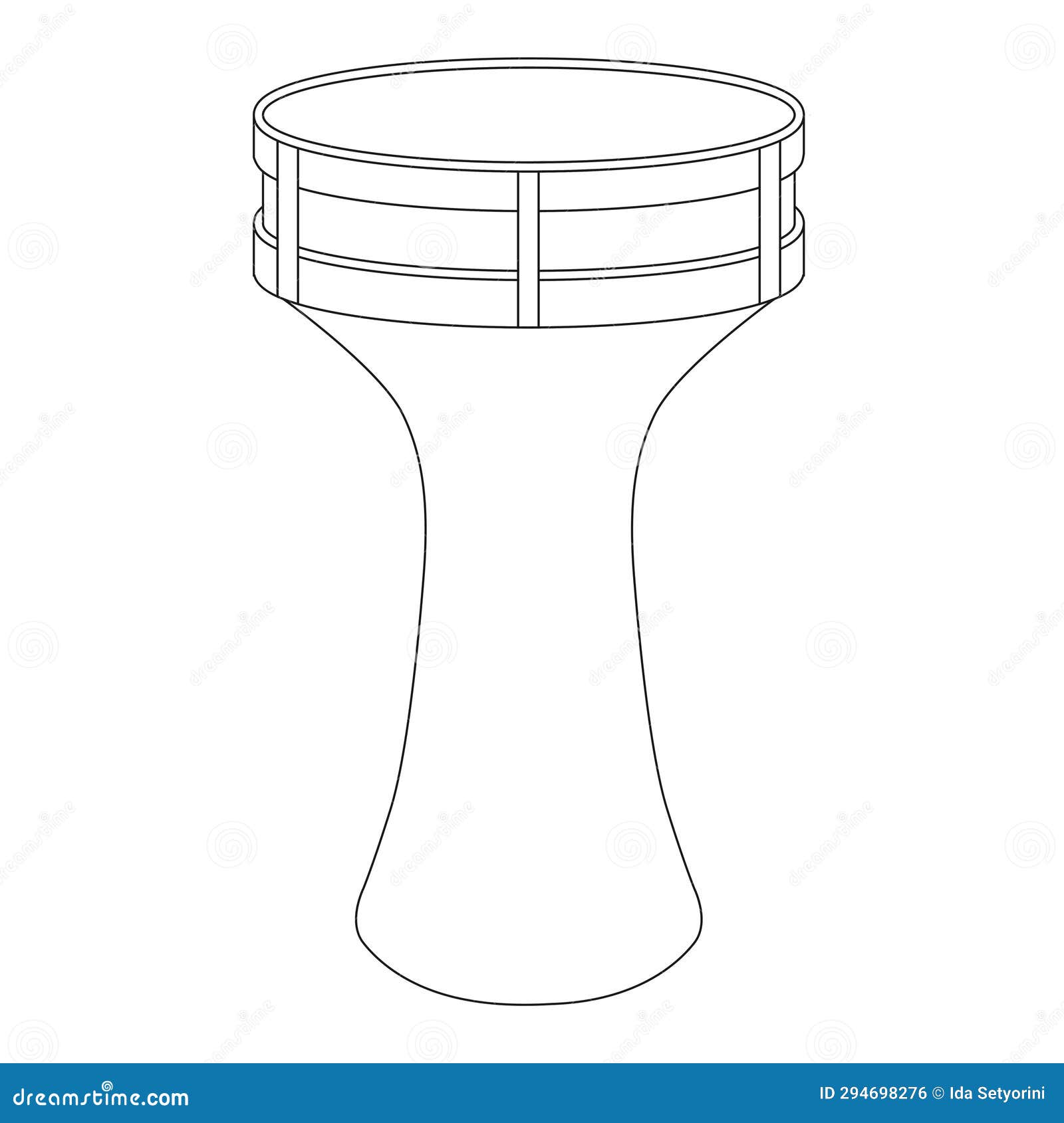 Darbuka icon vector stock illustration. Illustration of ethnic - 294698276