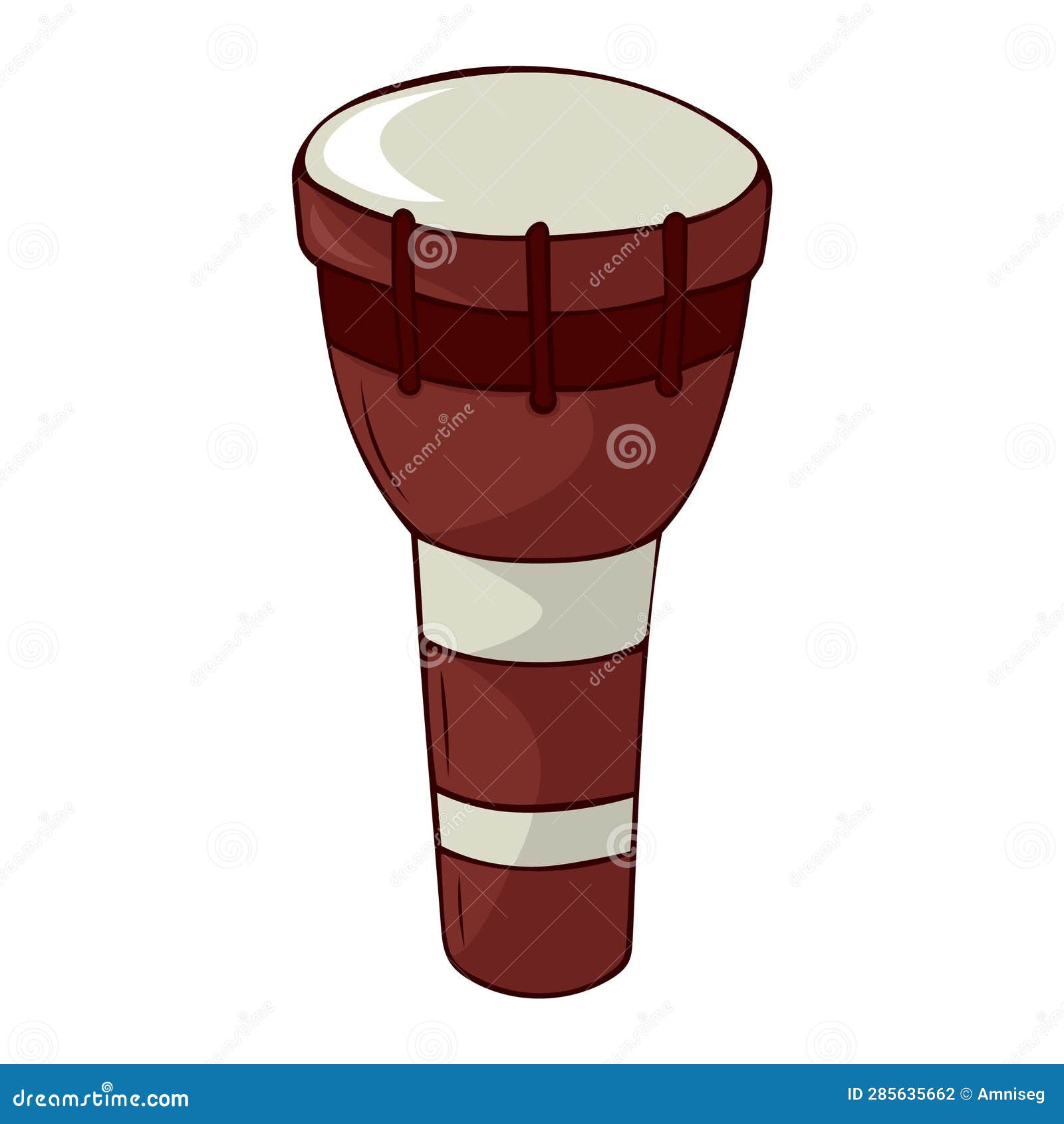 Darbuka Percussion Instrument of the Middle East Vector Illustration ...
