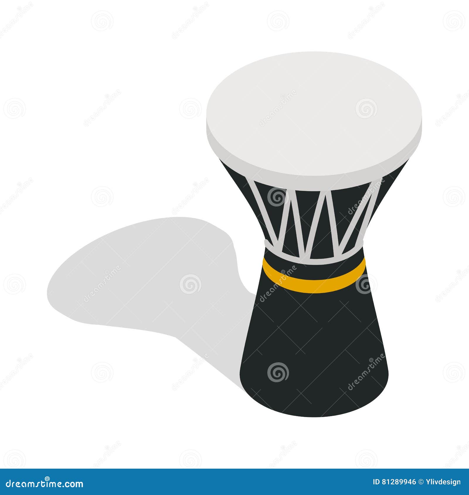 Darbuka, Percussive Musical Instrument Icon Stock Vector - Illustration ...