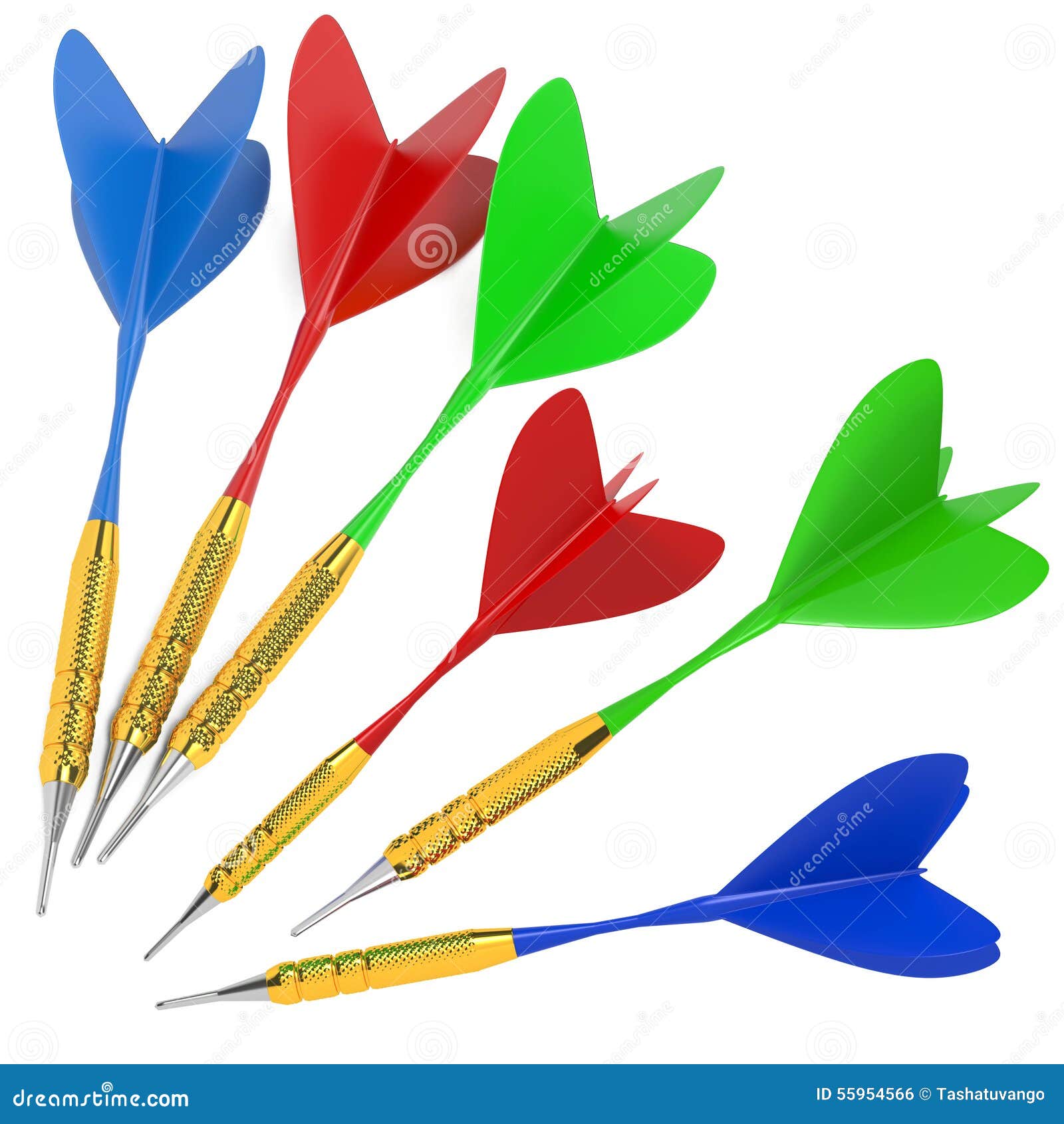 Dard Frappant Une Cible, D'isolement Sur Le Blanc Illustration Stock ...