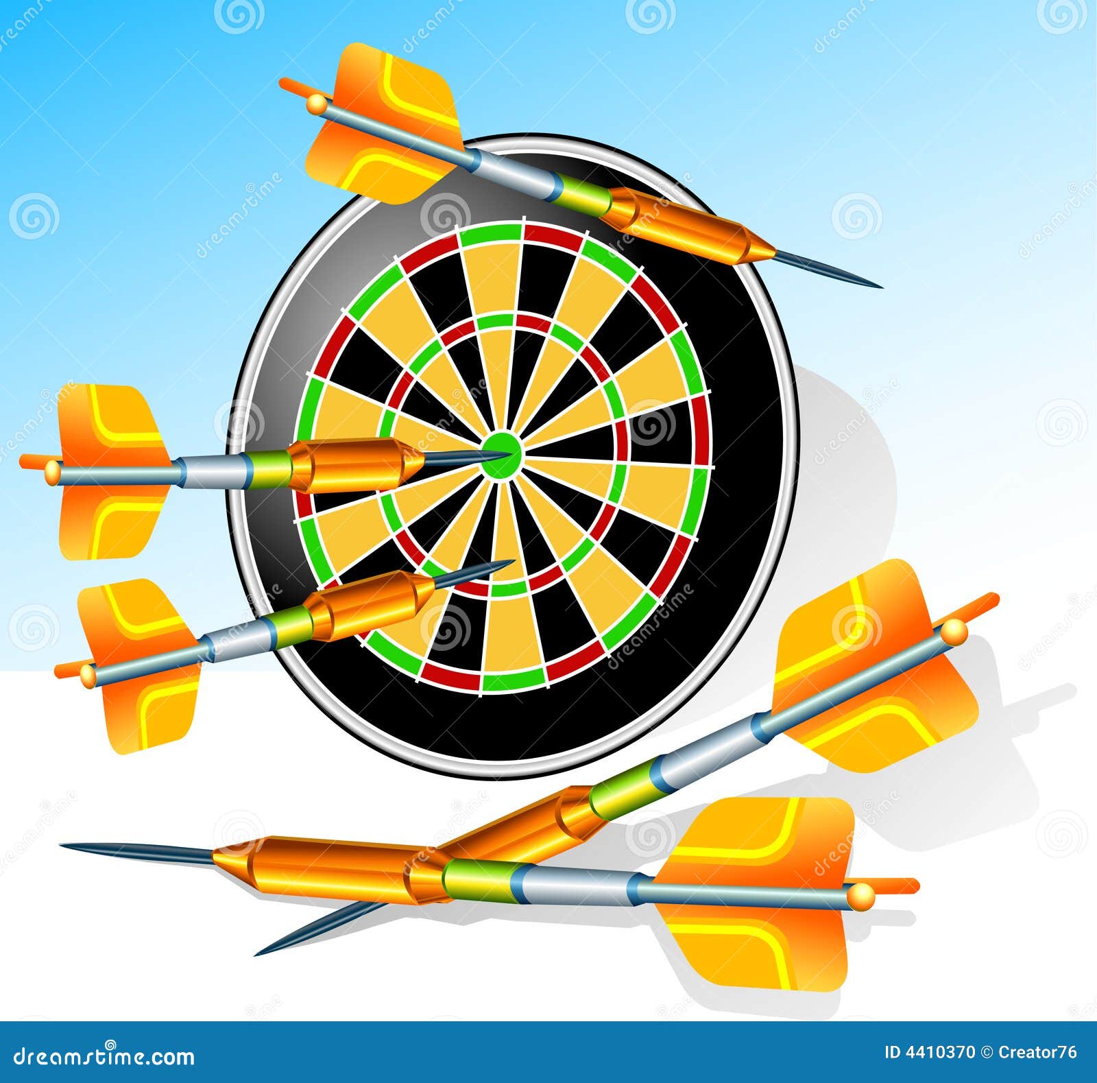 Dardi illustrazione vettoriale. Illustrazione di ottenga - 4410370