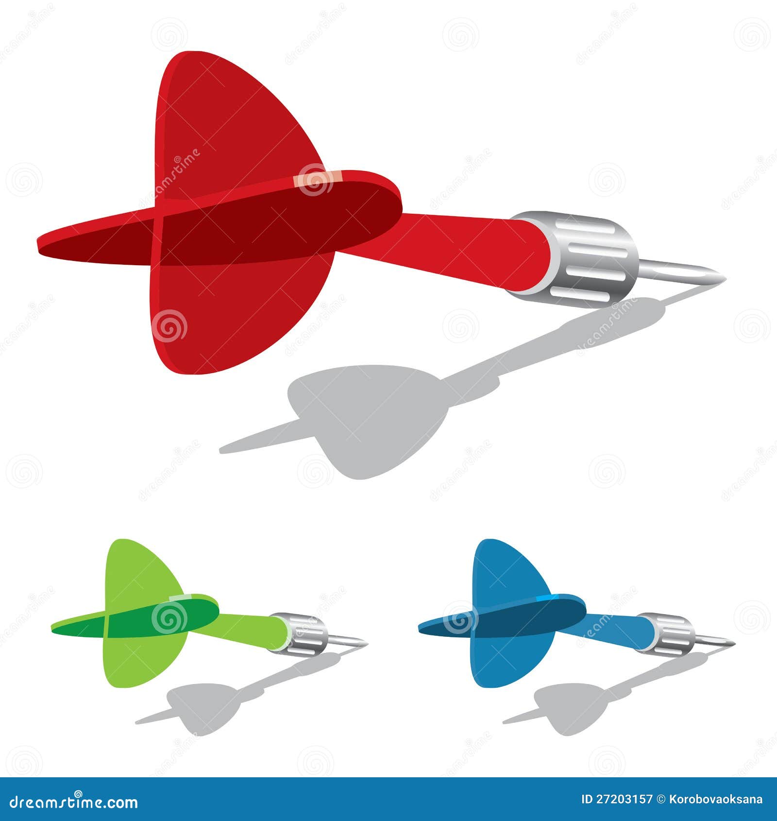 Dardo del vector ilustración del vector. Ilustración de suerte - 27203157