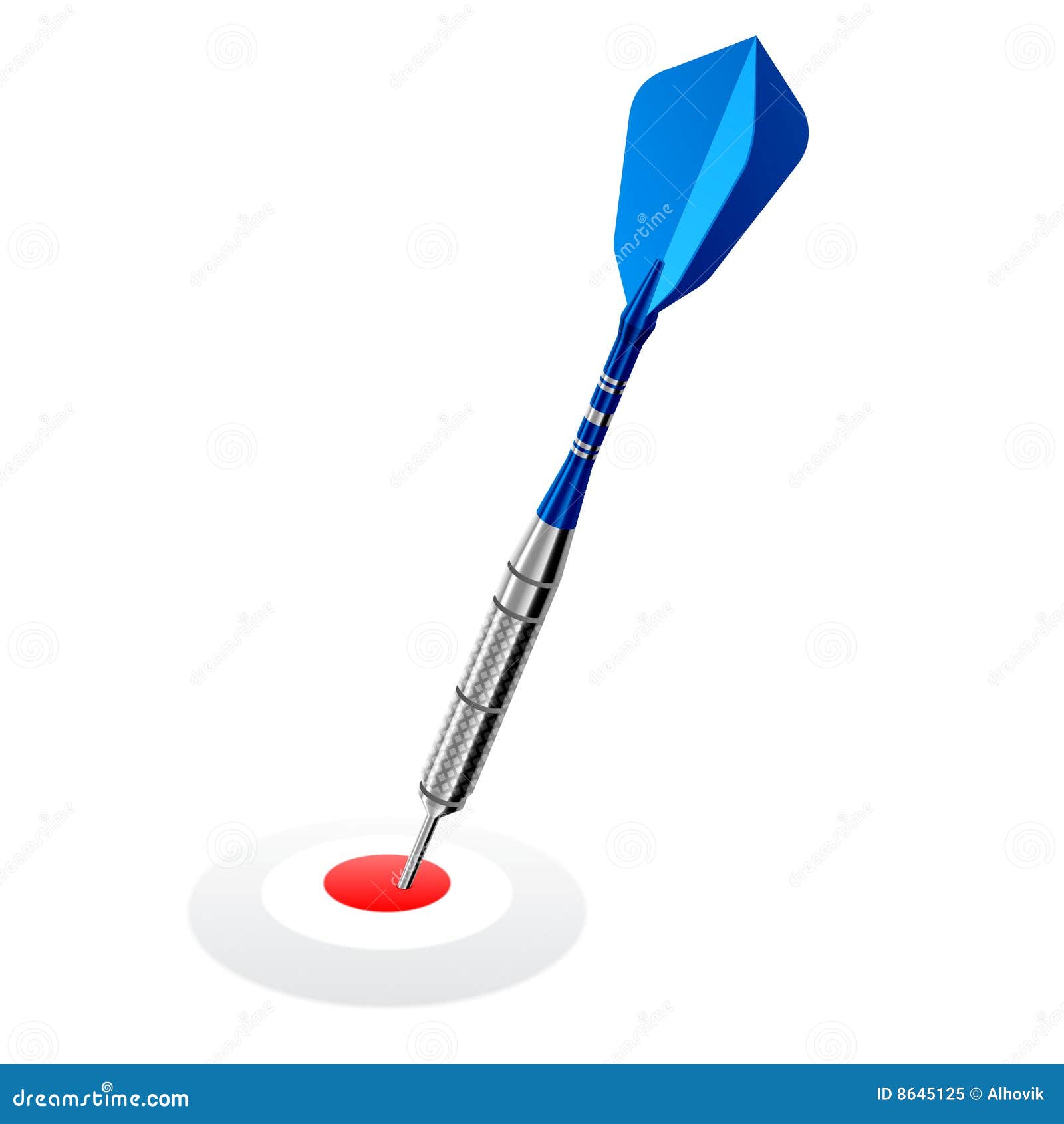 Dardo En Blanco Roja. Vector. Ilustración del Vector - Ilustración de ...