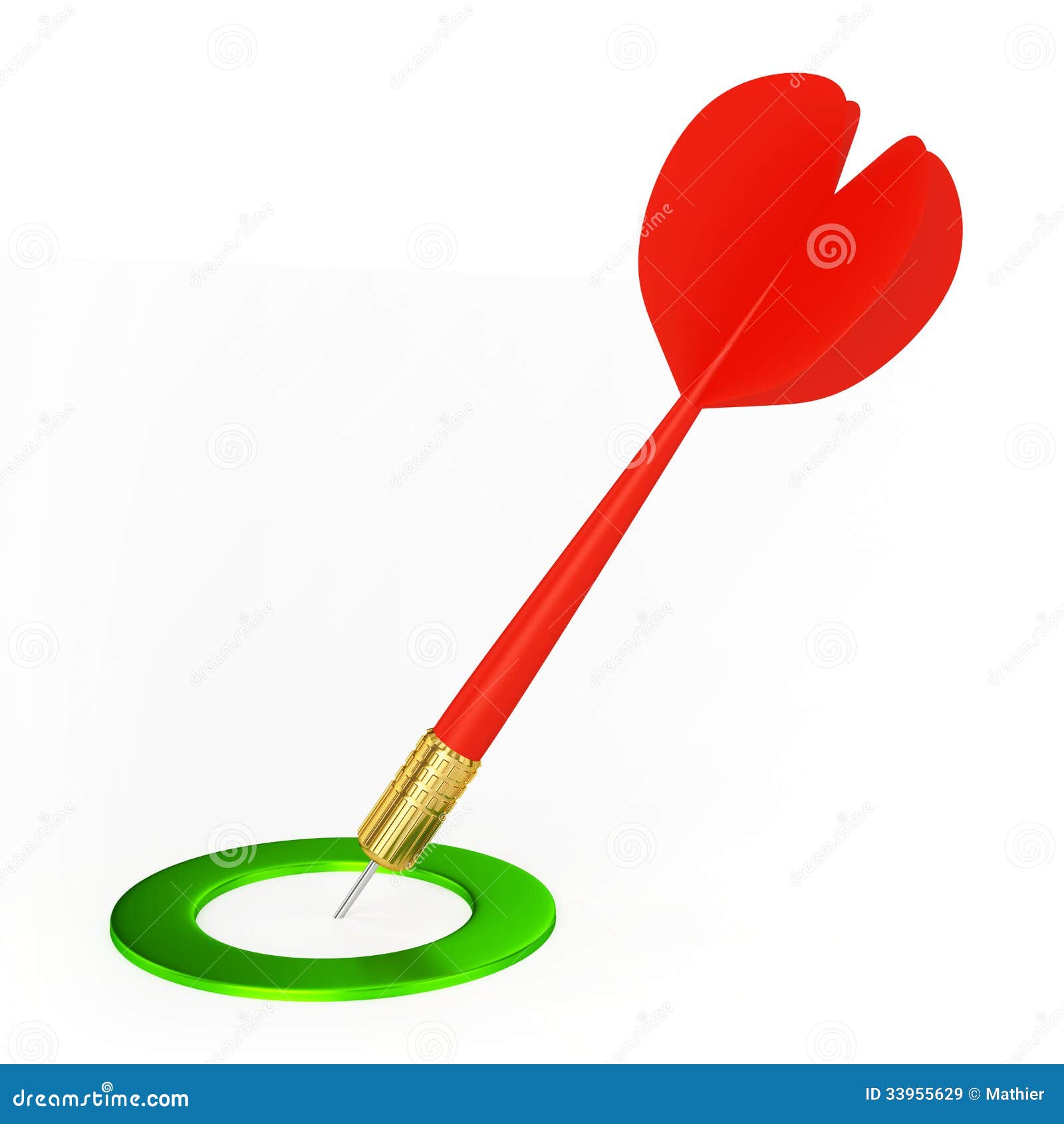 Dardo no alvo verde ilustração stock. Ilustração de eficiência - 33955629
