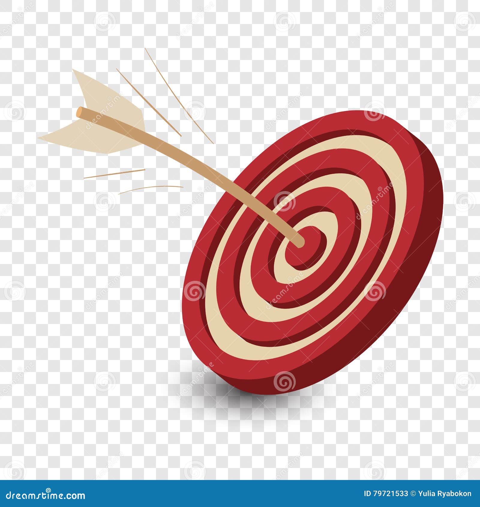 Dardo Nos Desenhos Animados Do Alvo Ilustração do Vetor - Ilustração de ...