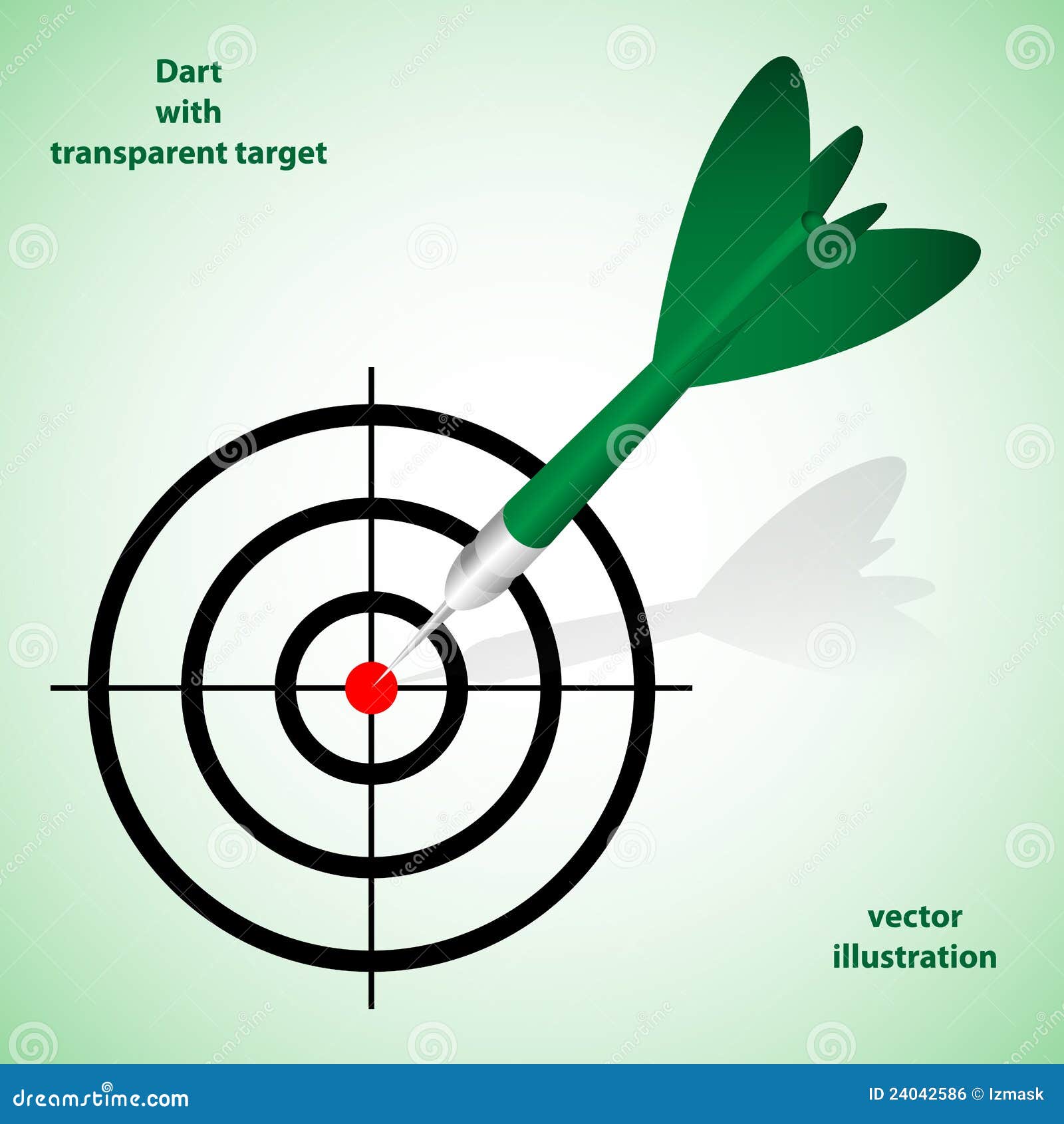 Dardo Verde Com Alvo Taransparent. Ilustração do Vetor - Ilustração de ...