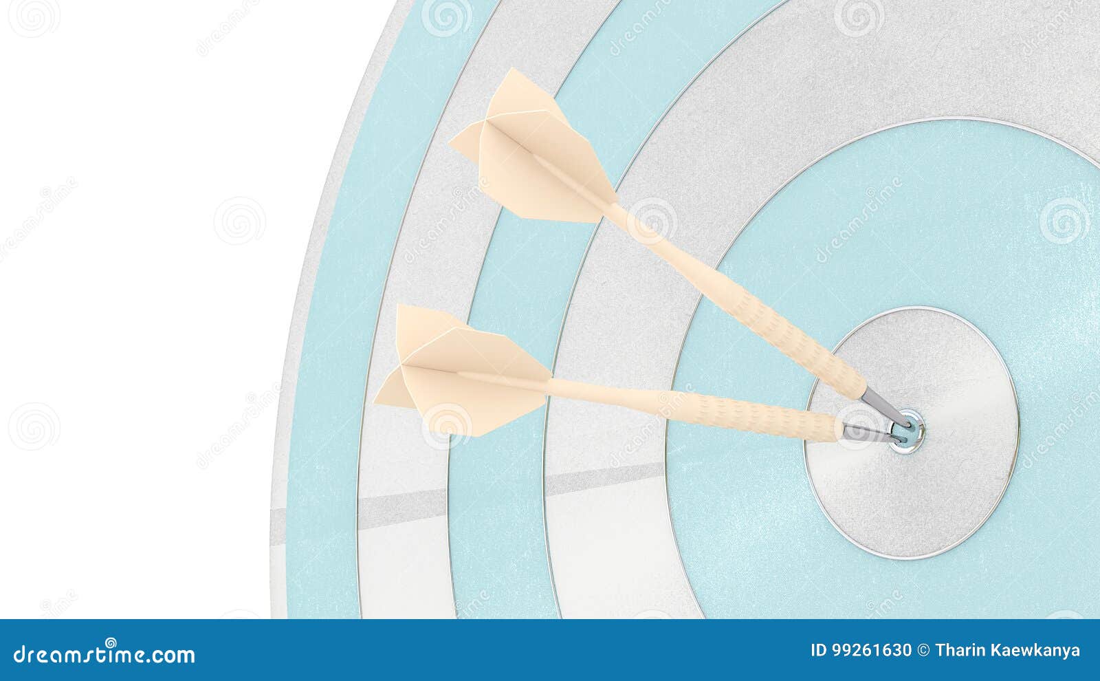 Dardos Que Golpean En El Centro De La Blanco Stock de ilustración ...