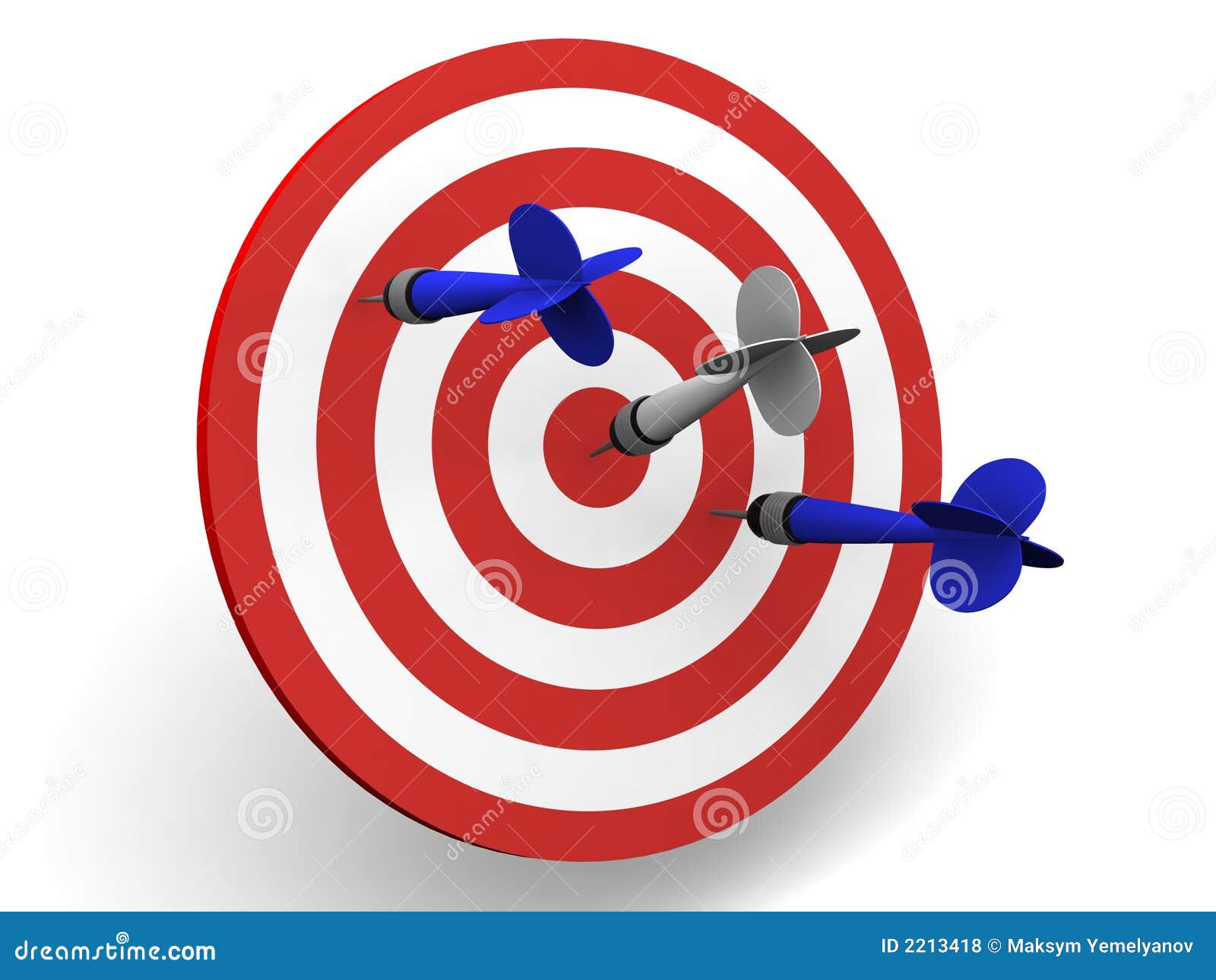 Dards. 3d illustration stock. Illustration du exactitude - 2213418