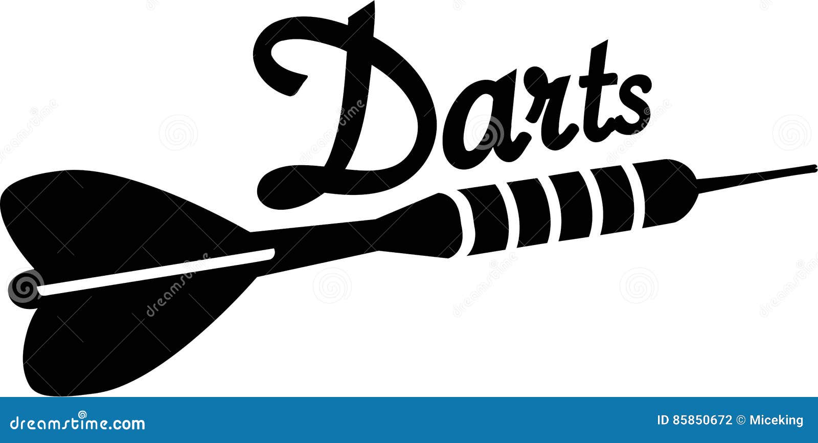 Dards de flèche de dard illustration de vecteur. Illustration du sport ...
