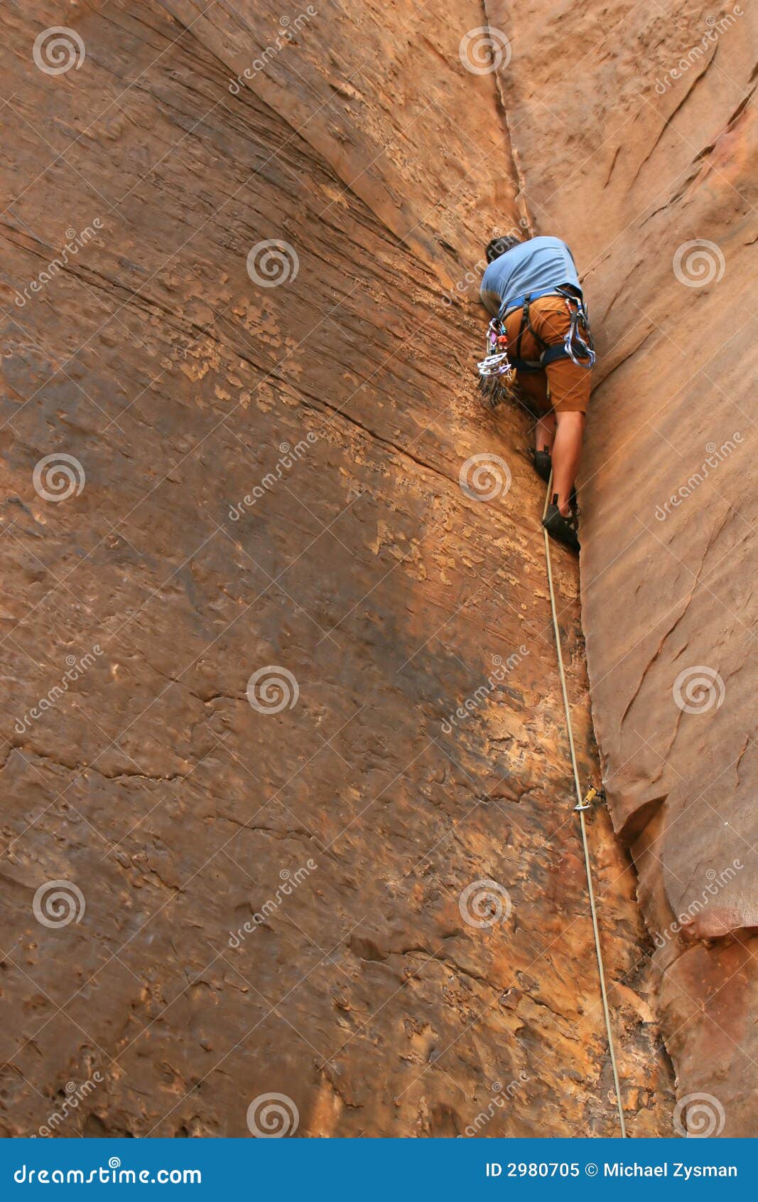 Dare Devil Rock Climber stock image. Image of strong, dangerous - 2980705