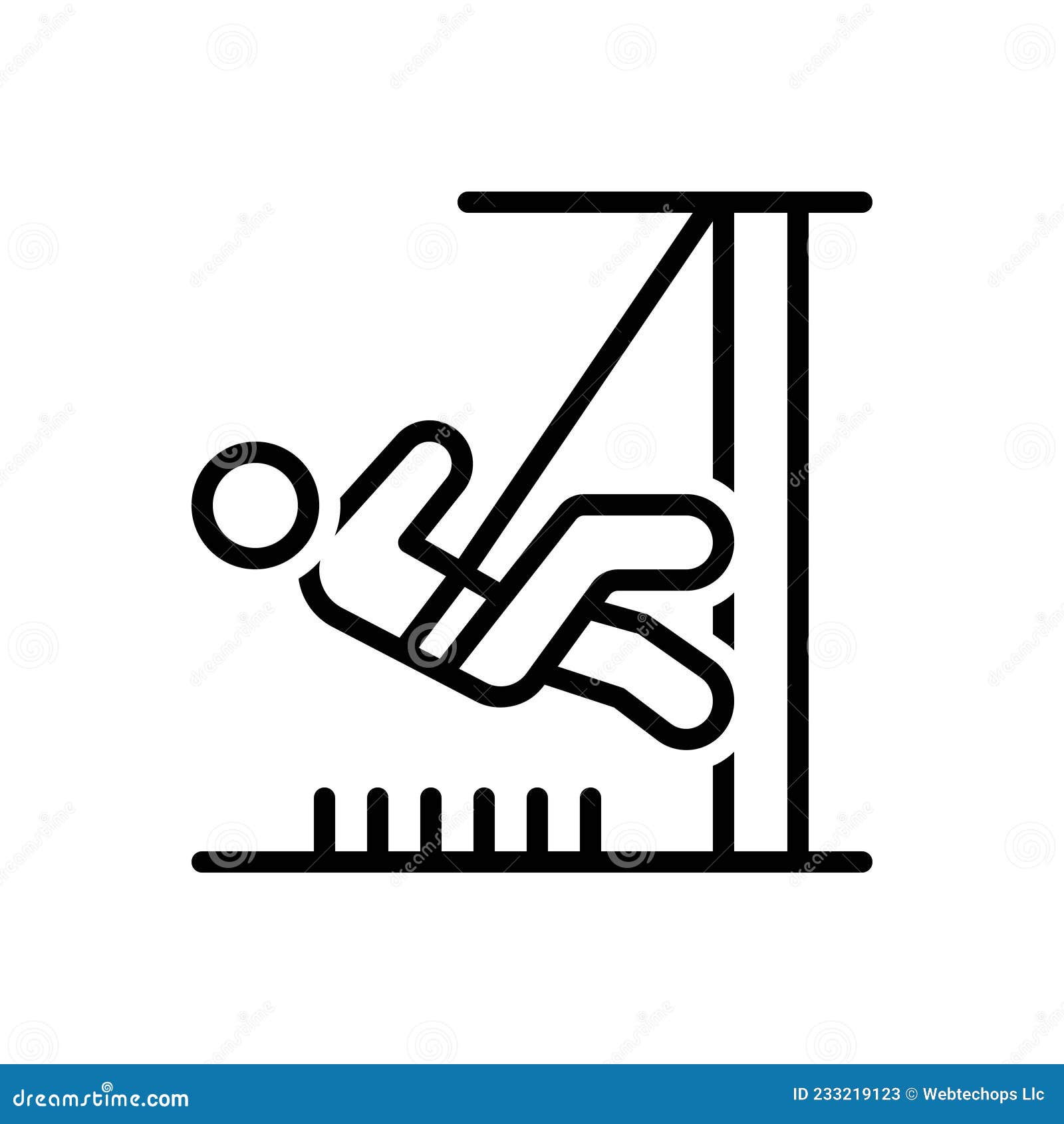 Black Line Icon for Dare, Daresay and Bold Stock Vector - Illustration ...