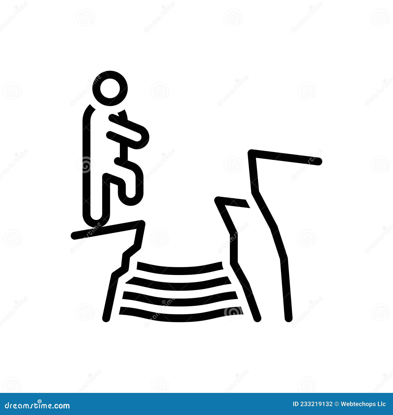 Black Line Icon for Dare, Daresay and Make Stock Vector - Illustration ...