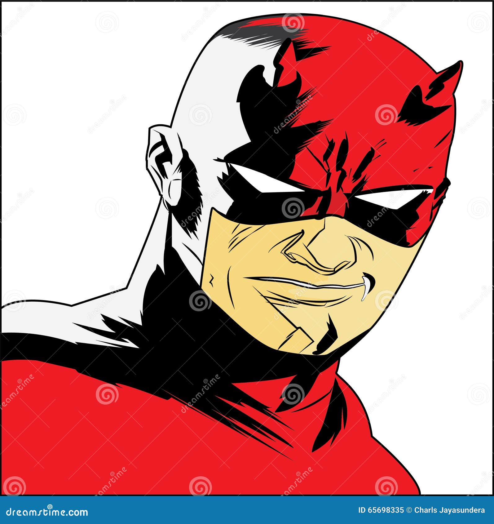 Daredevil Face Stock Illustrations – 14 Daredevil Face Stock ...