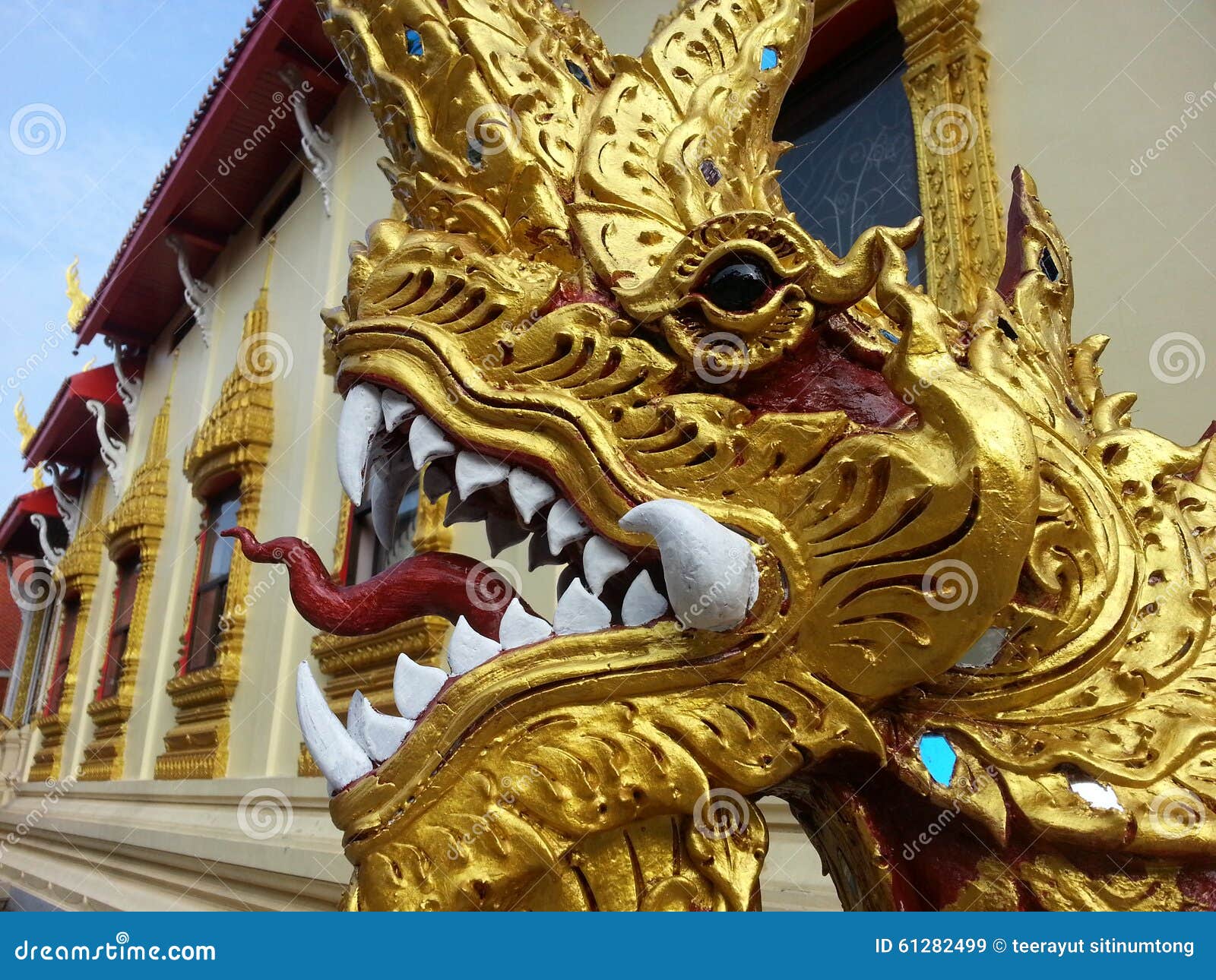 The dargon stock image. Image of dargon, temple, beauty - 61282499