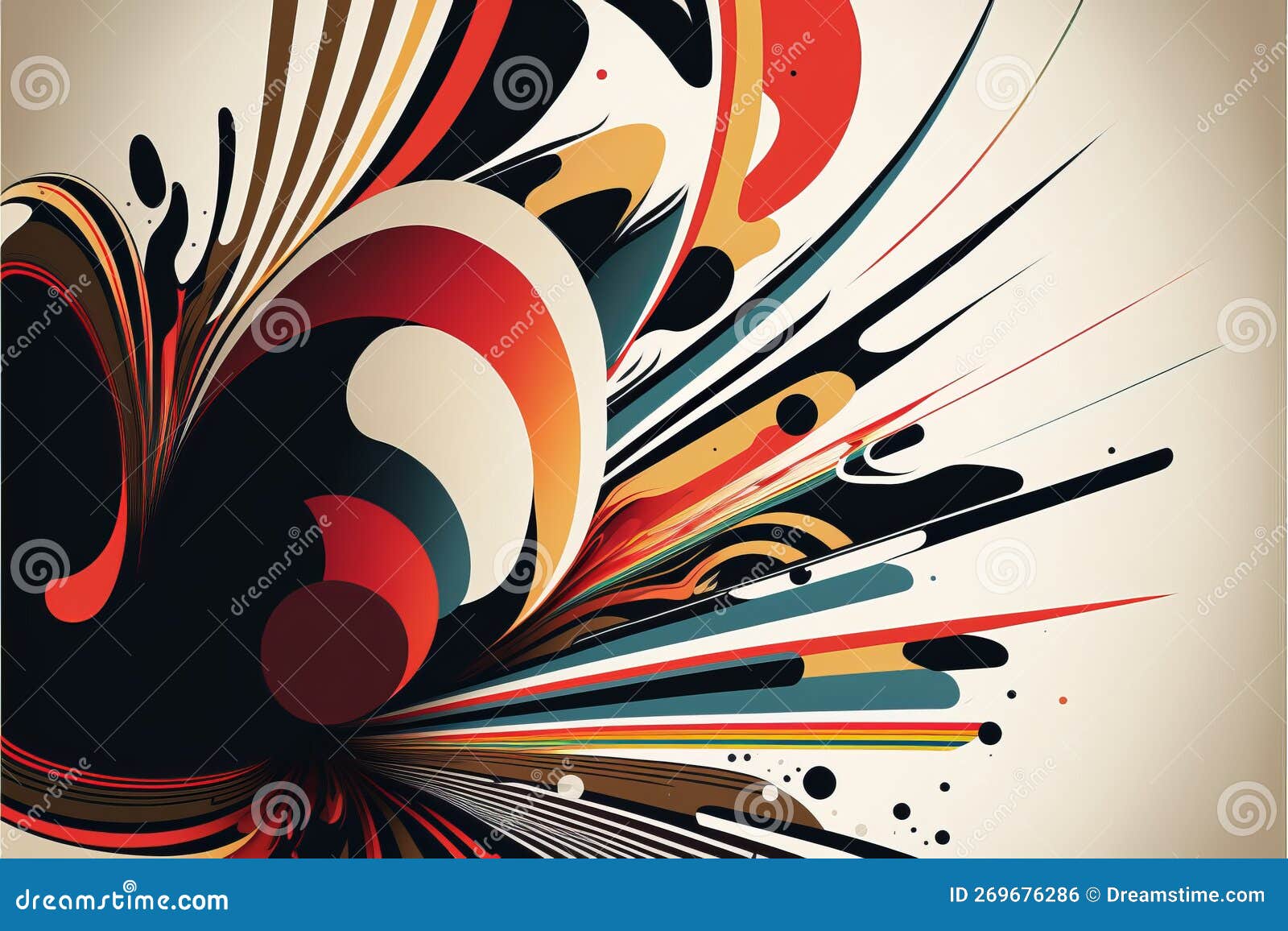 Daring Abstract Art (generative AI) Stock Illustration - Illustration ...