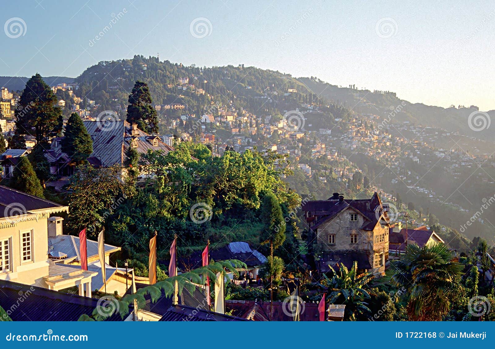 Darjeeling Town, Eastern Himalayas Stock Photo - Image of people ...