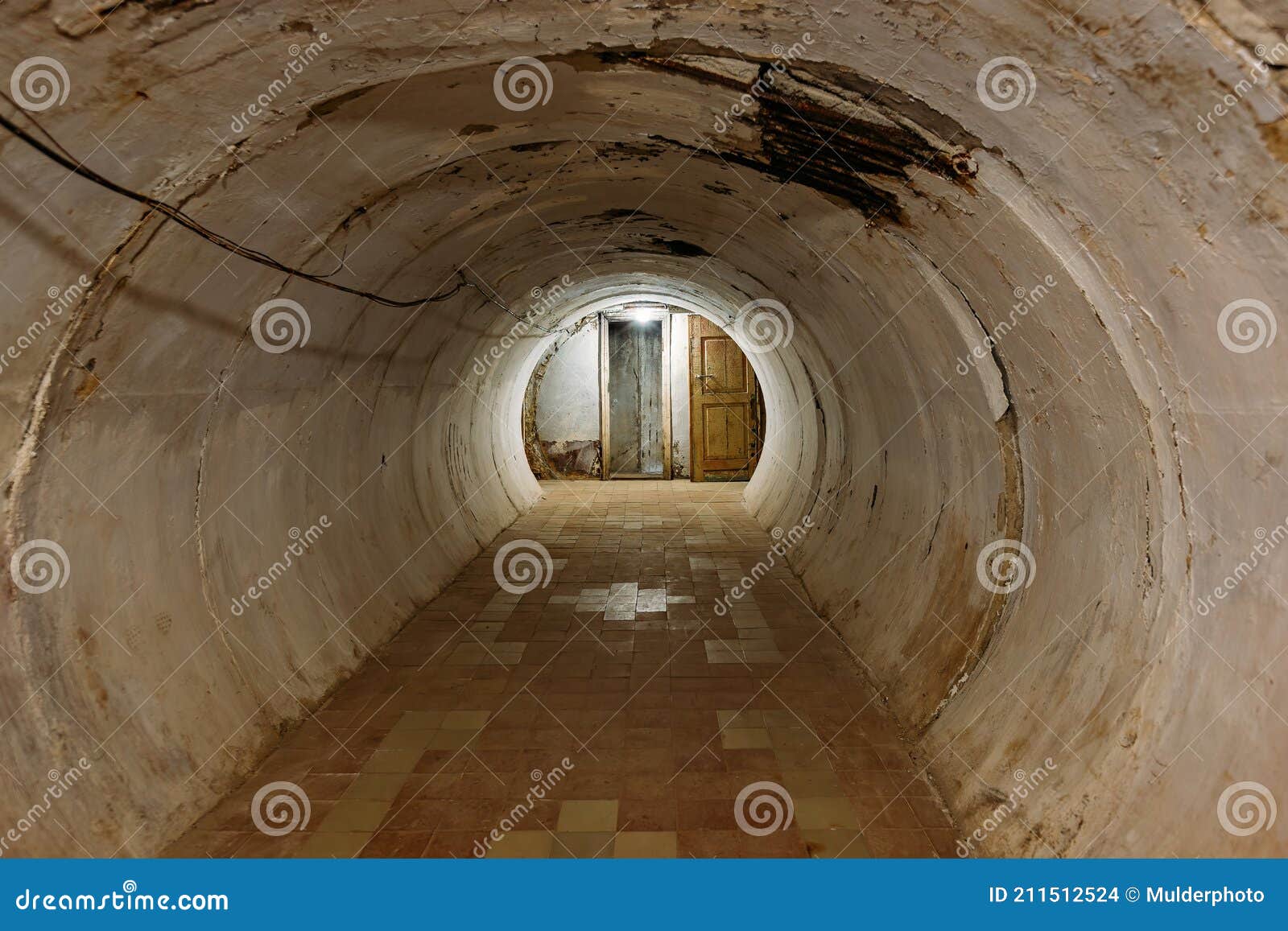 Dark Abandoned Soviet Bunker, Echo of Cold War Stock Photo - Image of ...