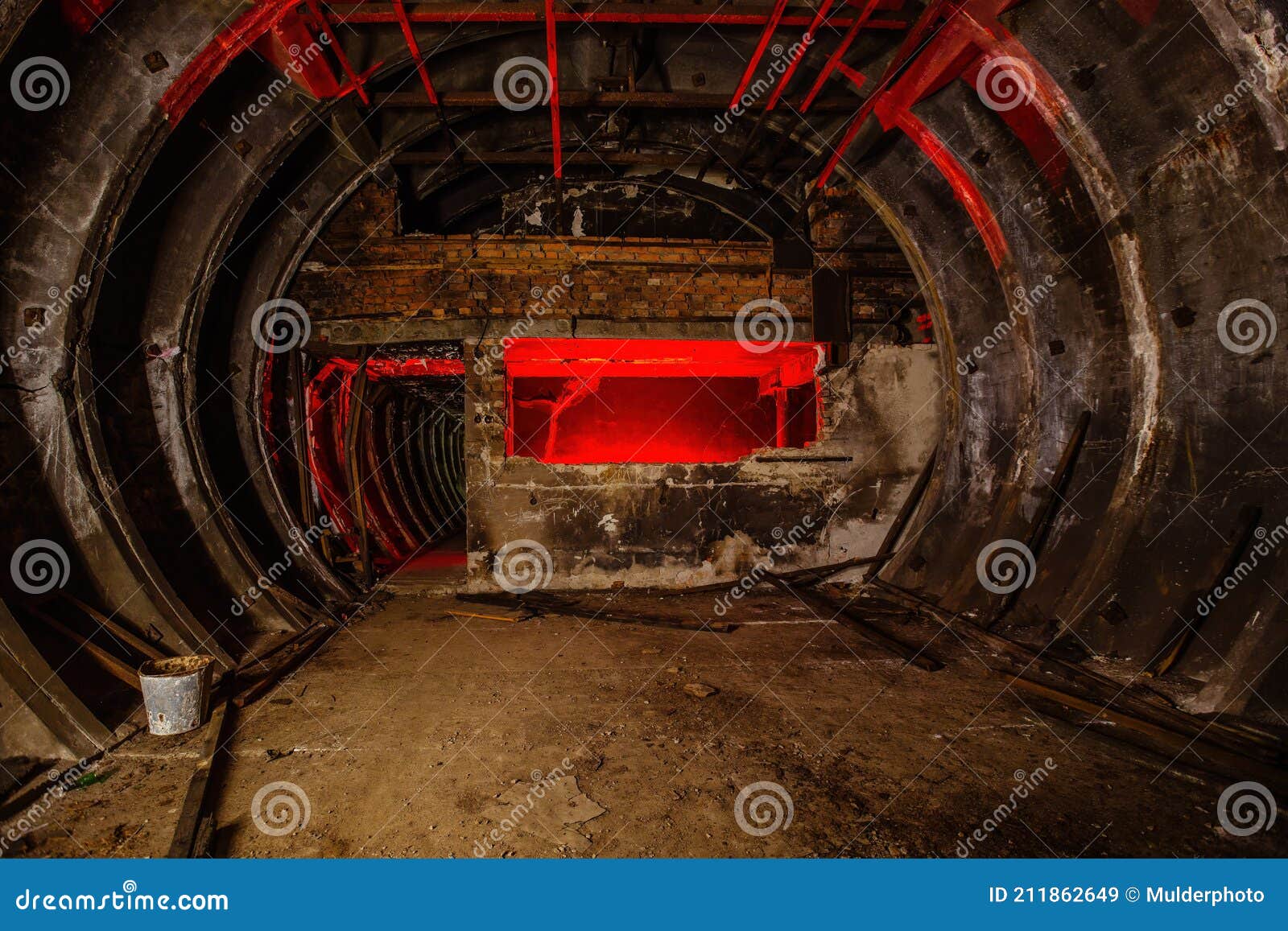 Dark Abandoned Soviet Bunker, Echo of Cold War Stock Image - Image of ...