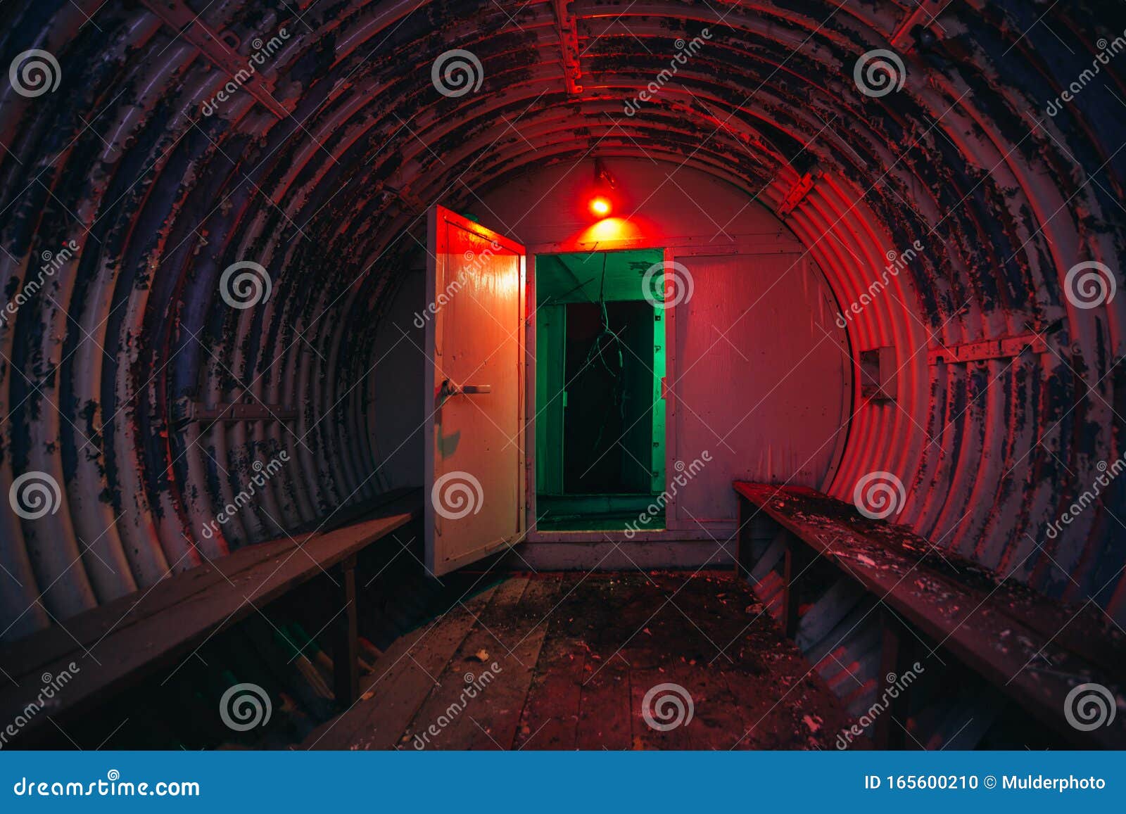 Dark Abandoned Soviet Bunker, Echo of Cold War Stock Photo - Image of ...