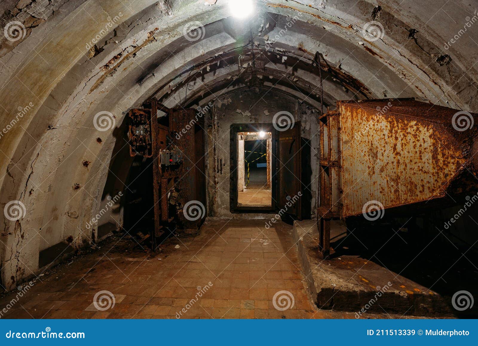 Dark Abandoned Soviet Bunker, Echo of Cold War Stock Image - Image of ...