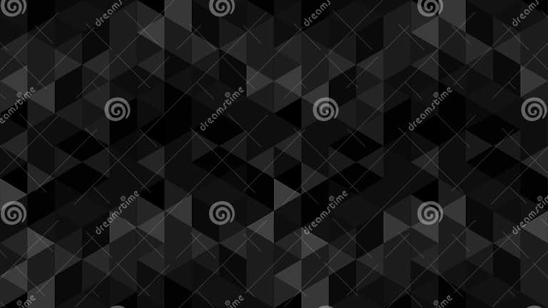 Dark Abstract Background, Black Triangle Pattern. Vector Geometric ...