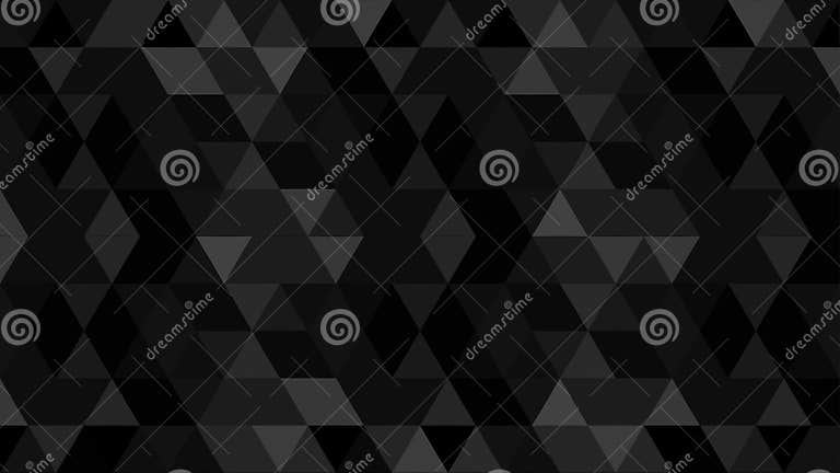 Dark Abstract Background, Black Triangle Pattern. Vector Geometric ...