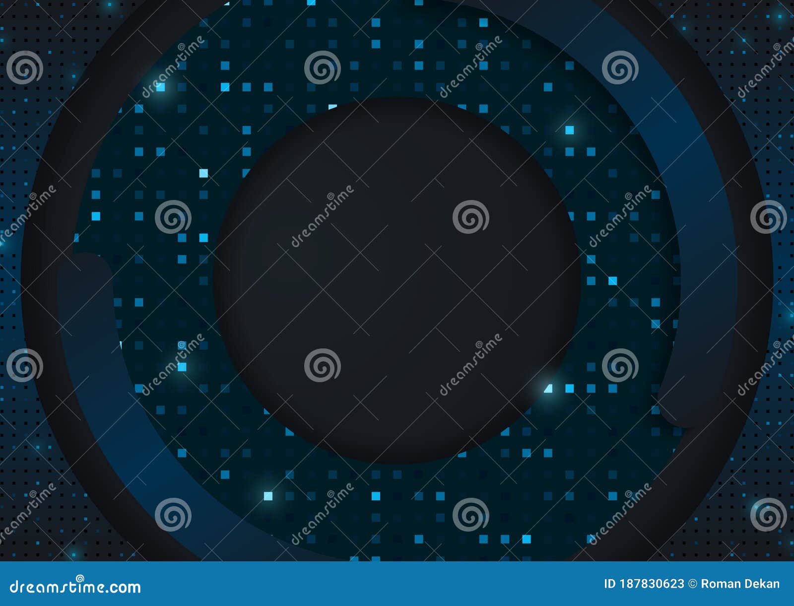 Dark Abstract Background with Halftone Pattern Stock Vector ...