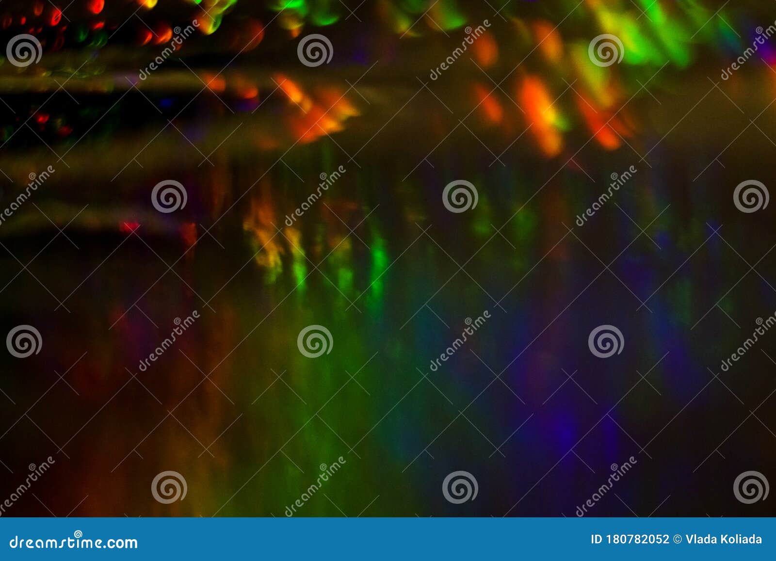 Dark Abstract Background with Overflow, Multicolored, Rainbow Bokeh and ...