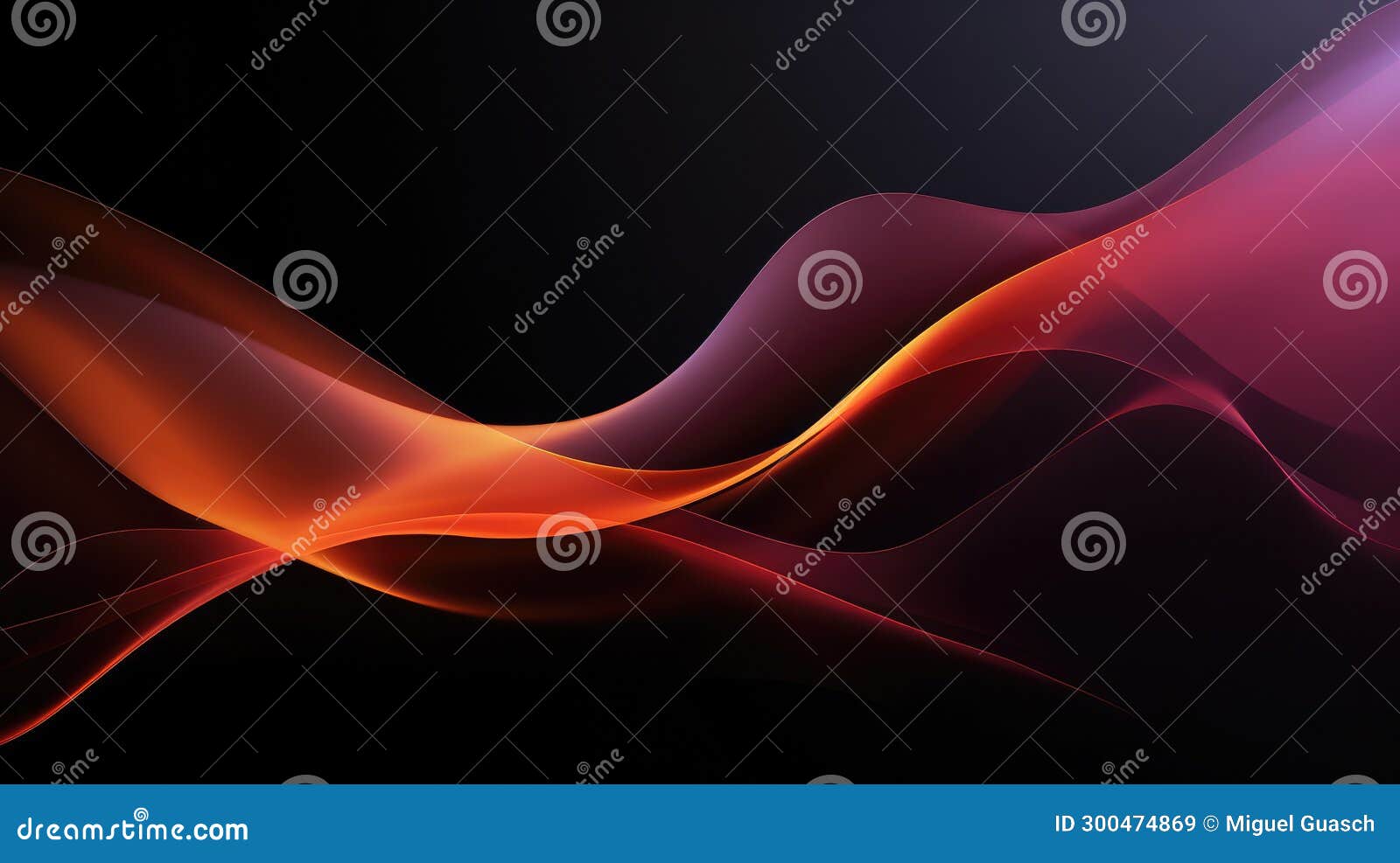 Dark Abstract Background and Reddish Tones with Flowing Waves Stock ...