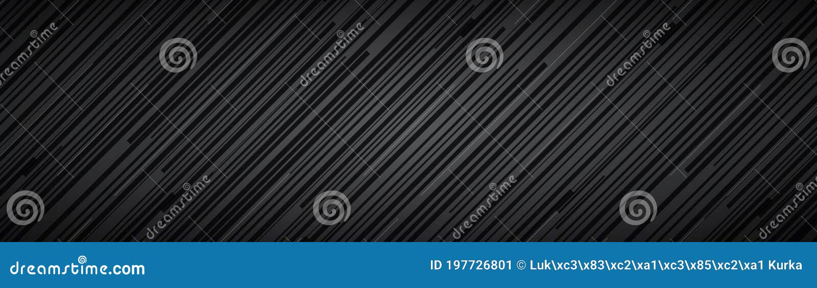Dark Abstract Black and Grey Striped Header. Diagonal Lines and Strips ...