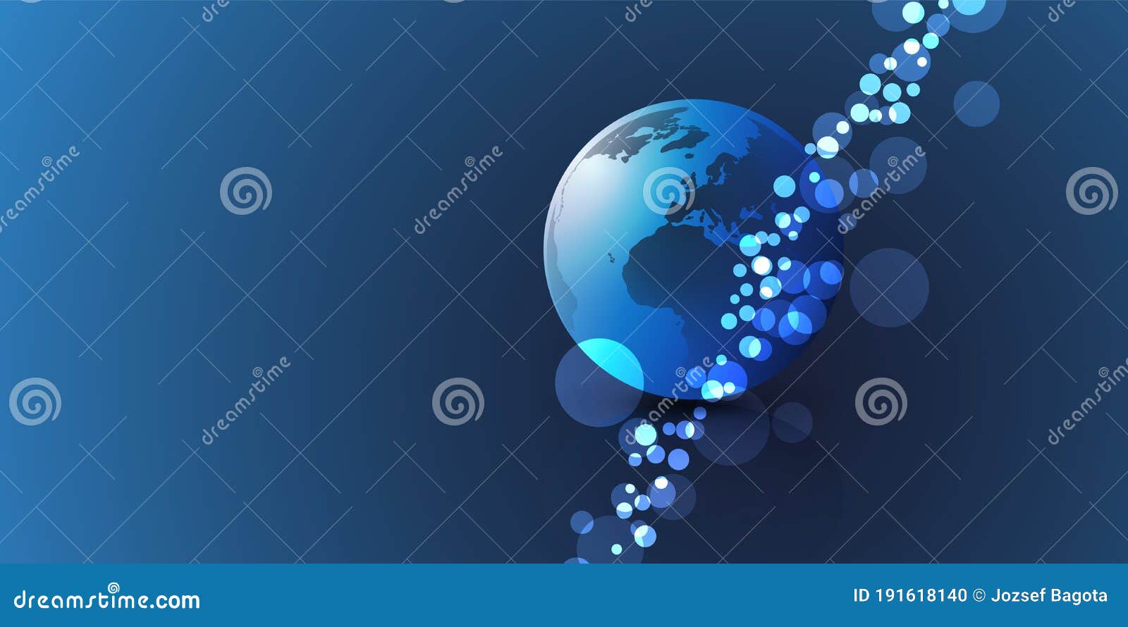 Dark Abstract Earth Globe Design, Background, Layout with Blue ...