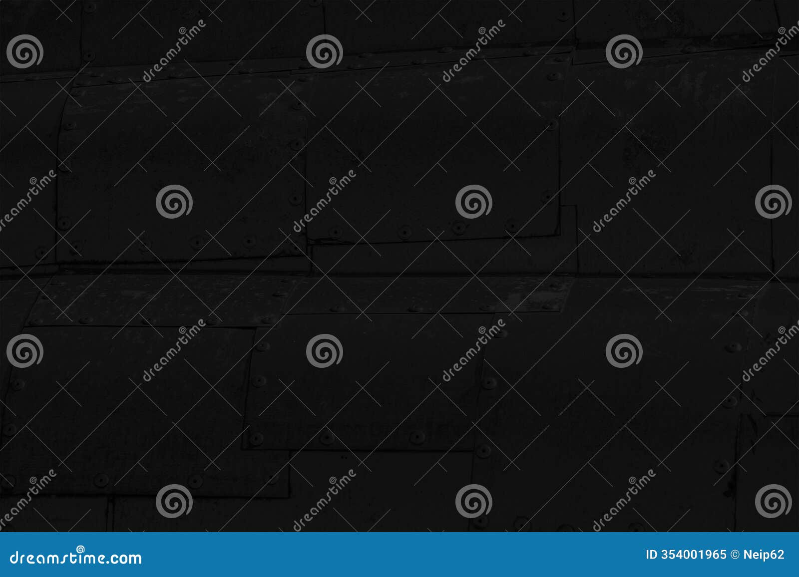 Dark Abstract Industrial Background. Black Riveted Metal Texture Stock ...