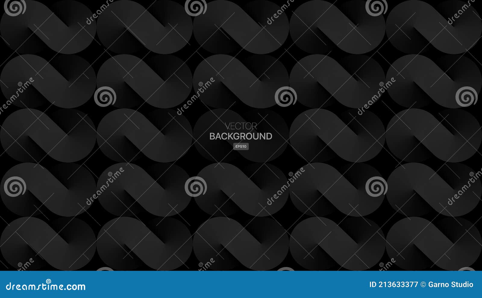 Dark Abstract Infinity Geometric Shape Background Stock Vector ...
