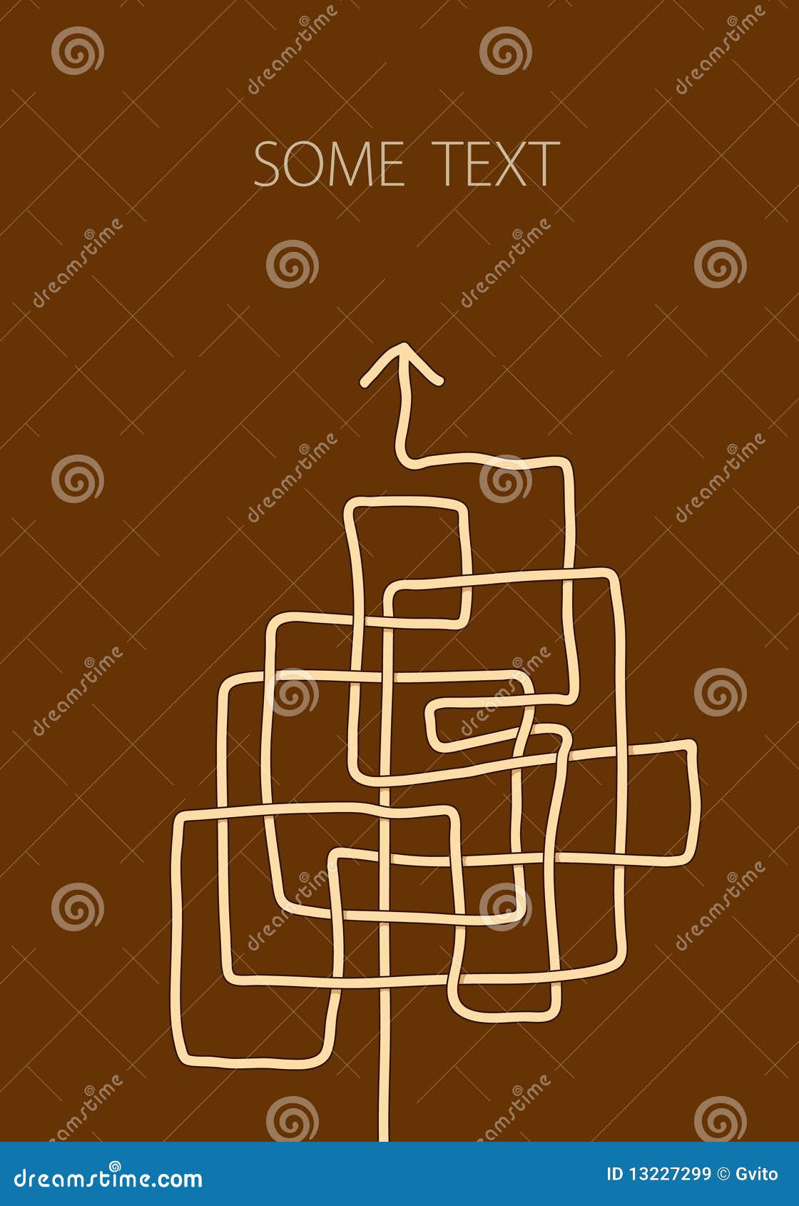 Dark abstract knot stock vector. Illustration of background - 13227299