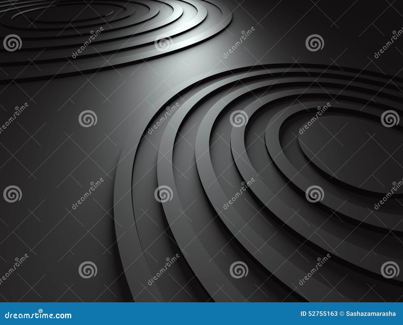 Dark Abstract Round Design Background Stock Illustration - Illustration ...