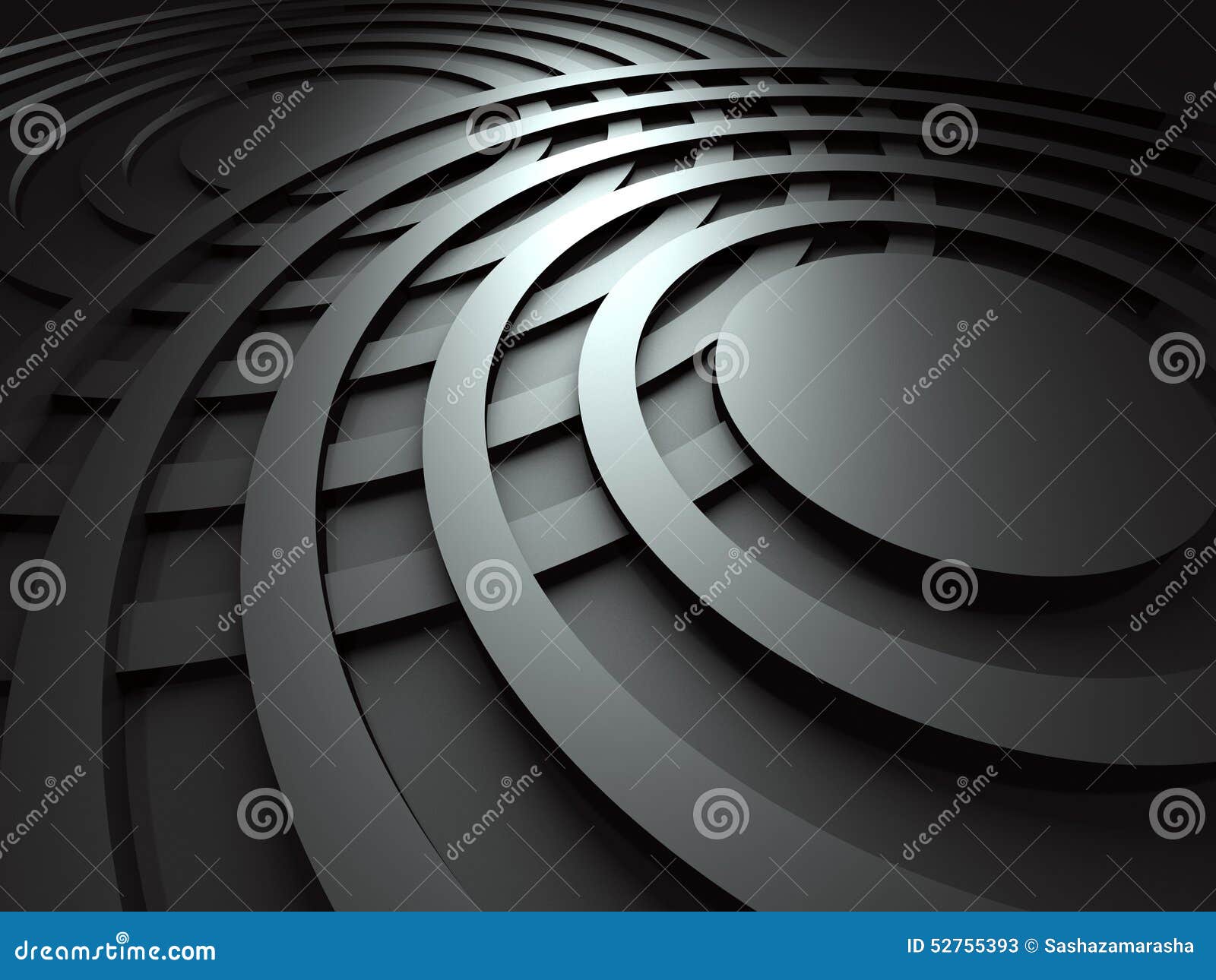 Dark Abstract Round Design Background Stock Illustration - Illustration ...
