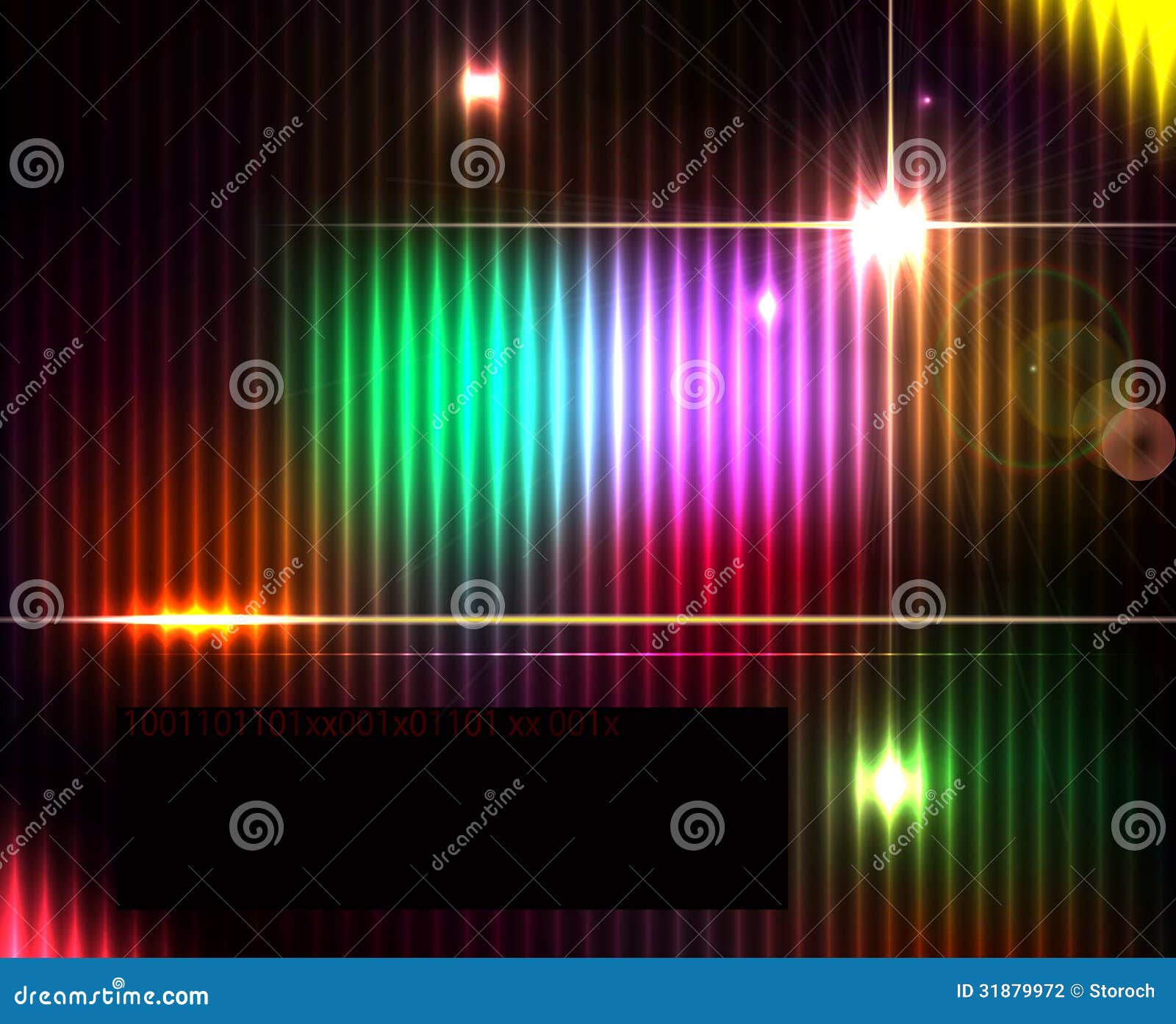 Dark Abstract Shiny Technology Spectrum Background Stock Vector ...