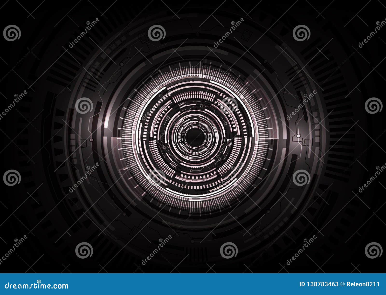 Dark Abstract Technology Background Stock Vector - Illustration of ...