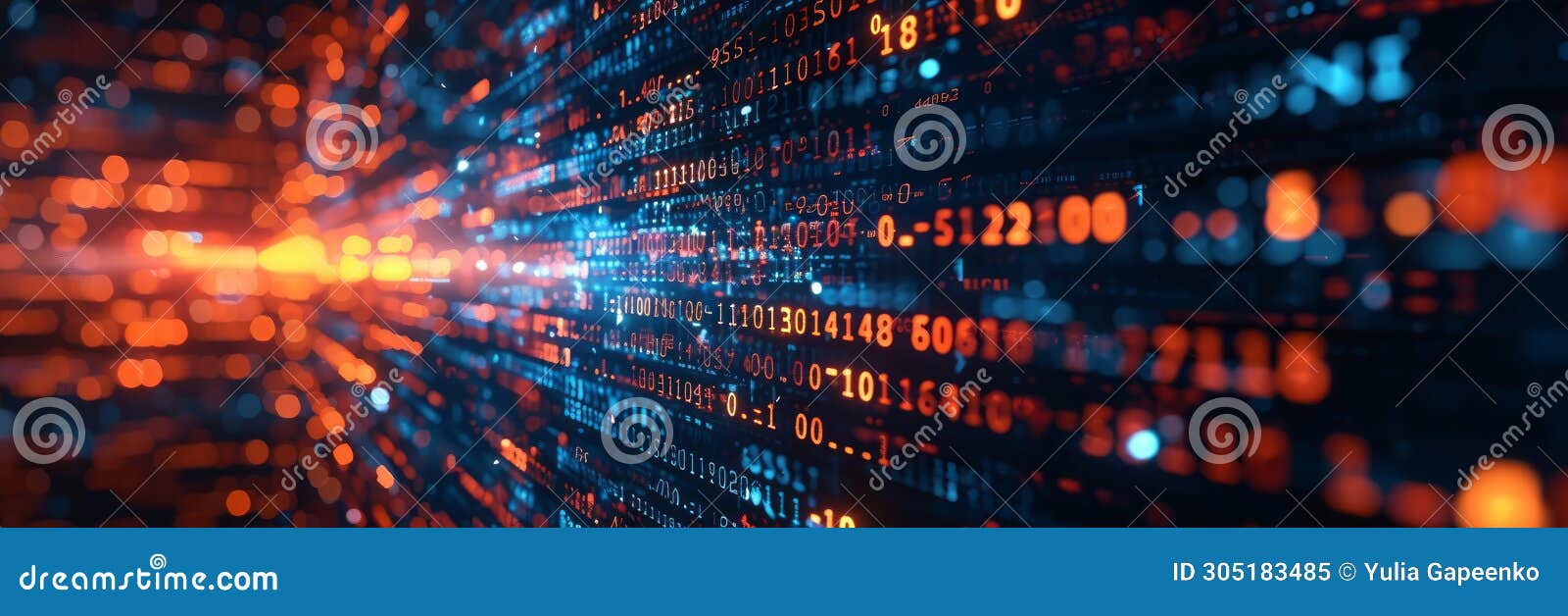 Dark Abstract Technology Background with Translucent Program Code Stock ...